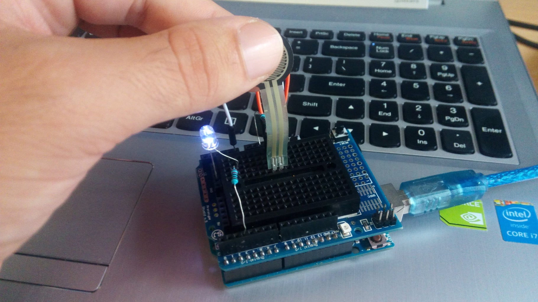 How To Use A Force Sensitive Resistor Arduino Tutorial 4 Steps