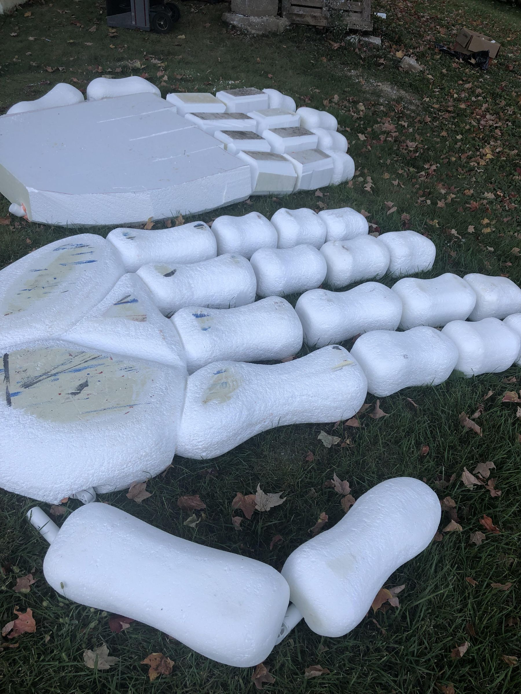 Over Sized Skeleton Breaking Out of My Home : 11 Steps (with Pictures ...