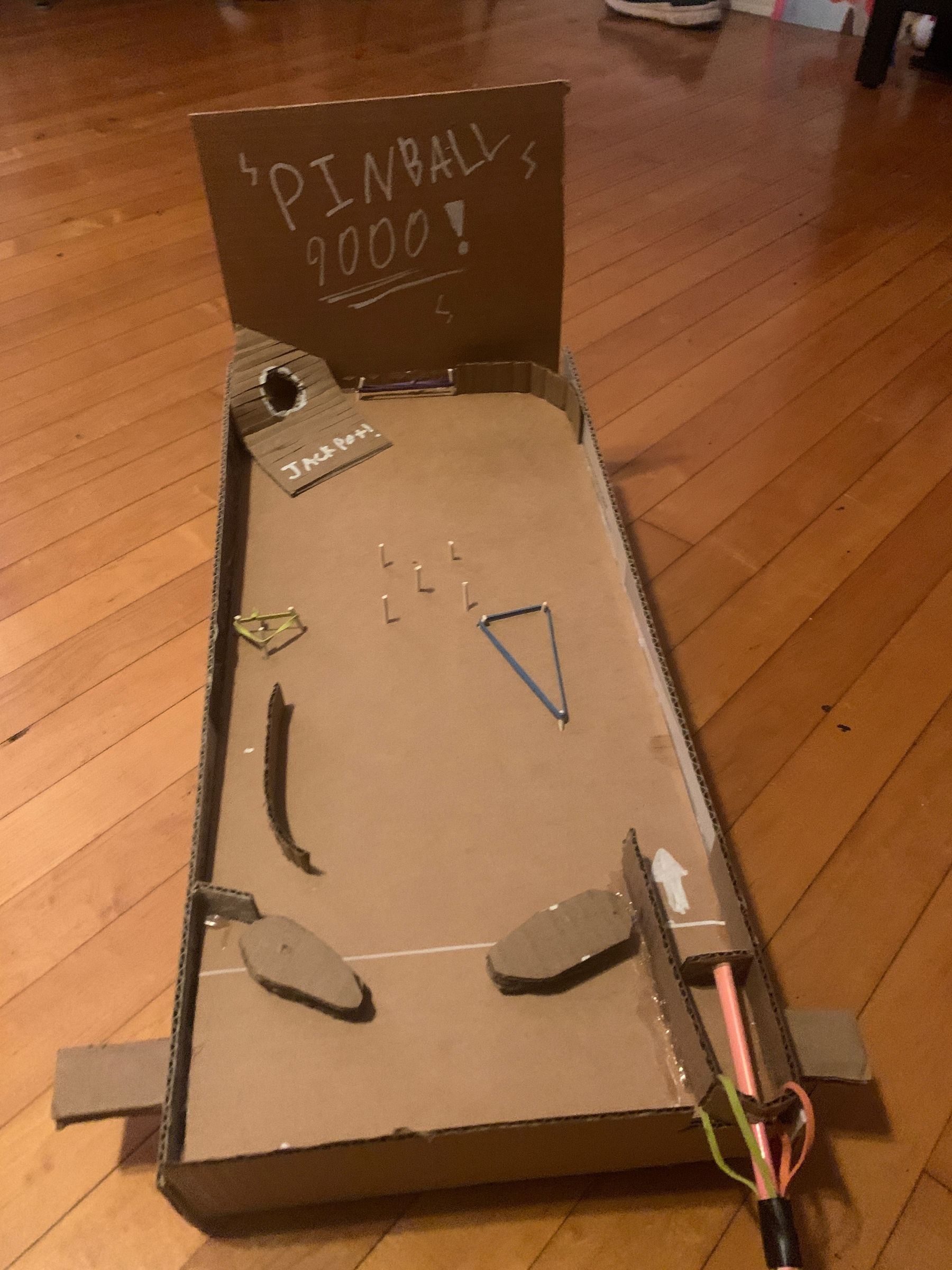 Make a Cardboard Pinball Machine! : 7 Steps - Instructables