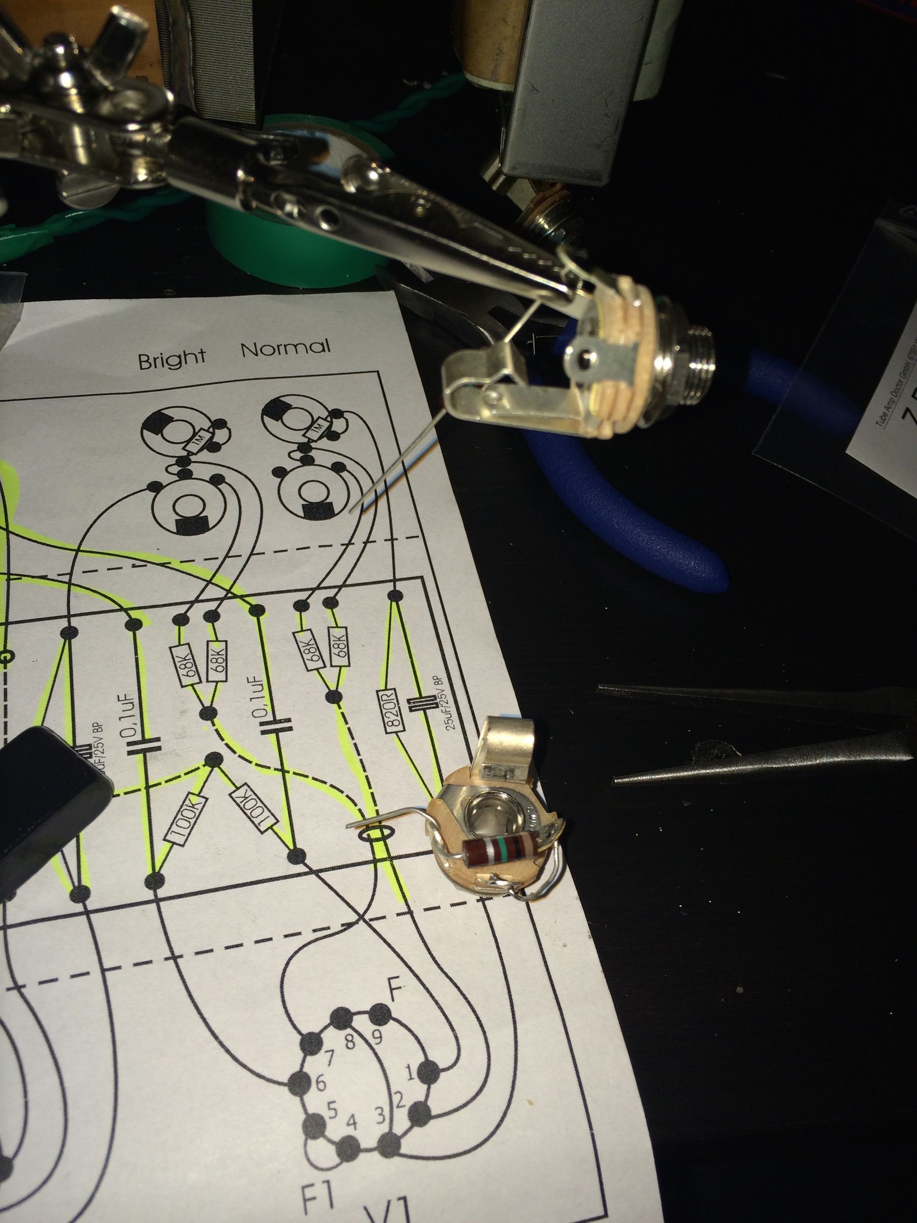 Fender Tweed Deluxe 5e3 Clone Build Based on TAD Tweed Deluxe Kit : 18 ...