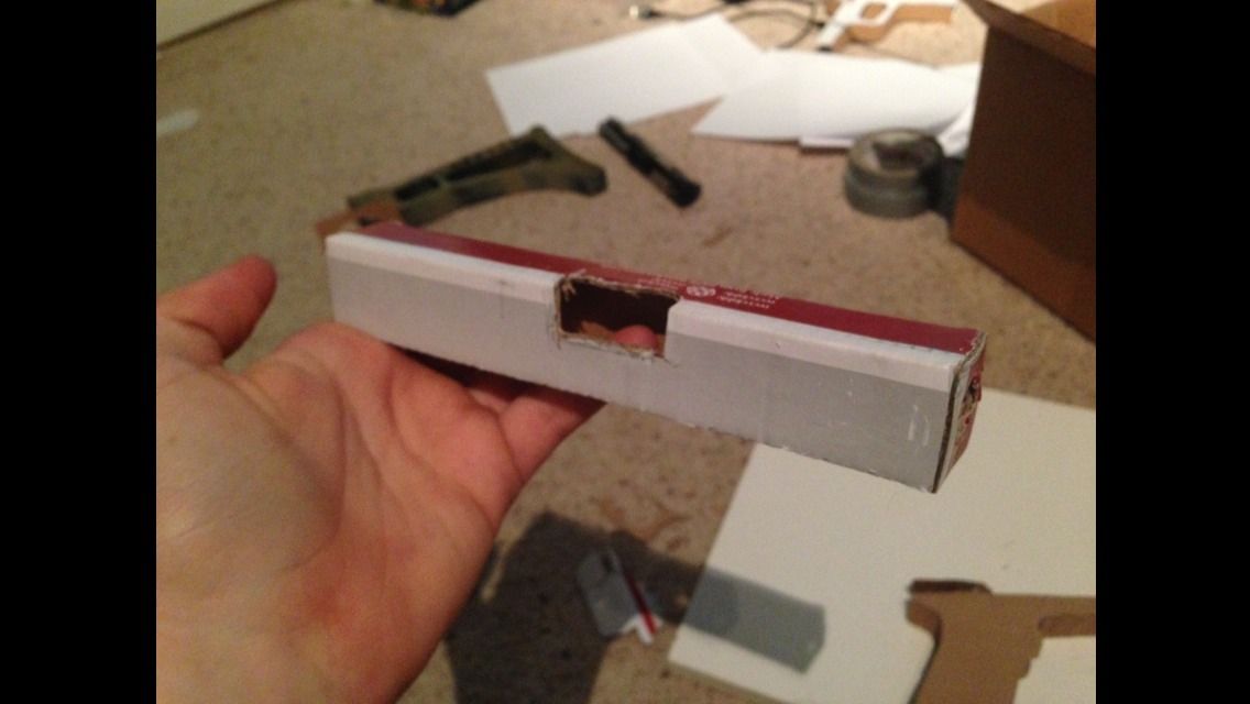Make a Cardboard Glock With Working Parts : 9 Steps - Instructables