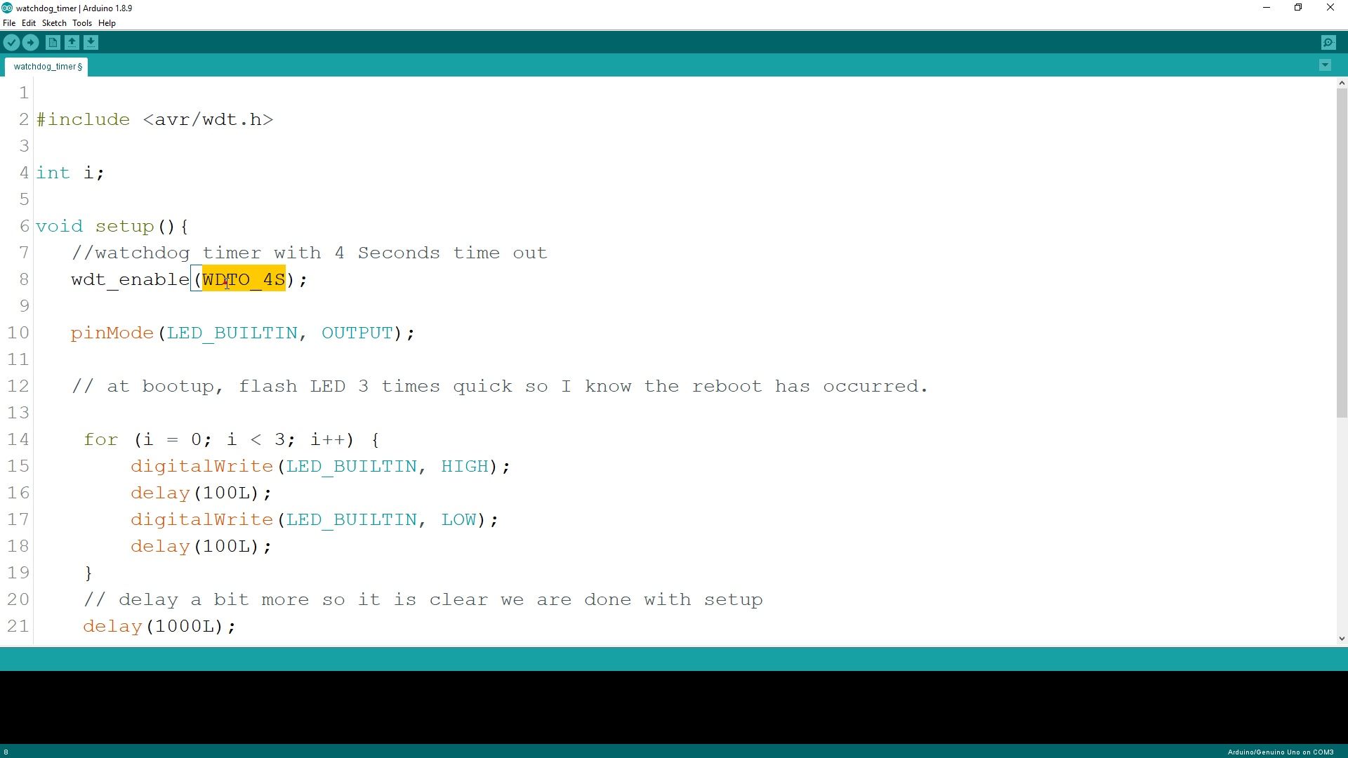 The Arduino Hang Guardian - Arduino Watchdog Timer Tutorial : 6 Steps ...