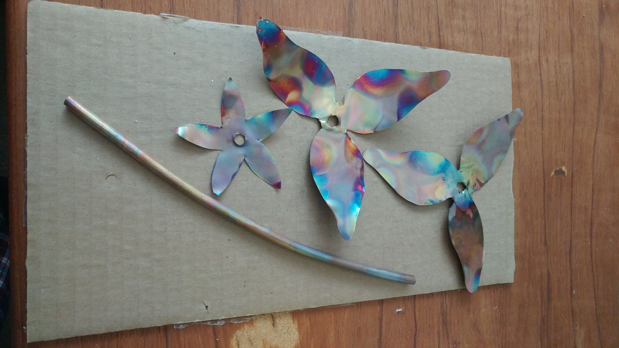 Rainbow Copper Flower : 4 Steps (with Pictures) - Instructables