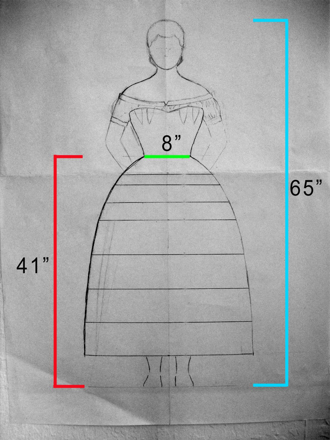 How to Draft a Custom Hoop Skirt Pattern With the Exact Shape You Want ...