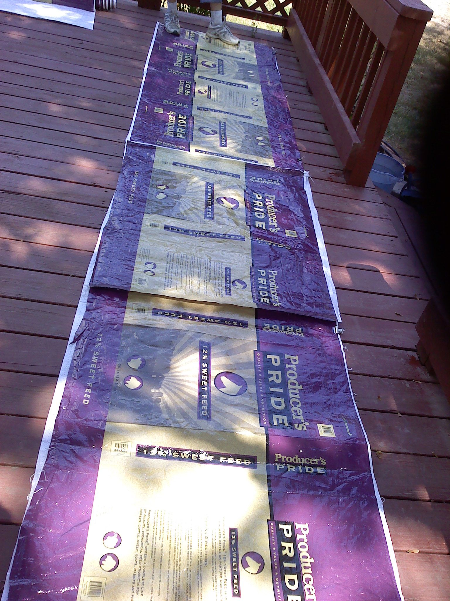 DIY Tarp Cover Made From Feed Sacks : 4 Steps (with Pictures ...