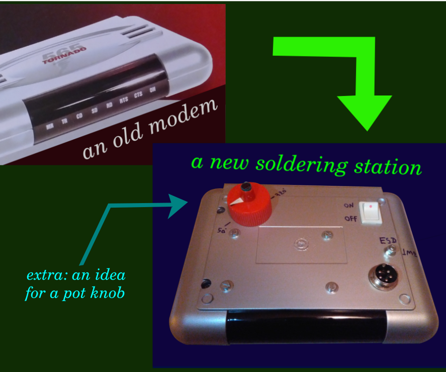 An Old Modem ---> a New Soldering Station Enclosure. : 3 Steps ...
