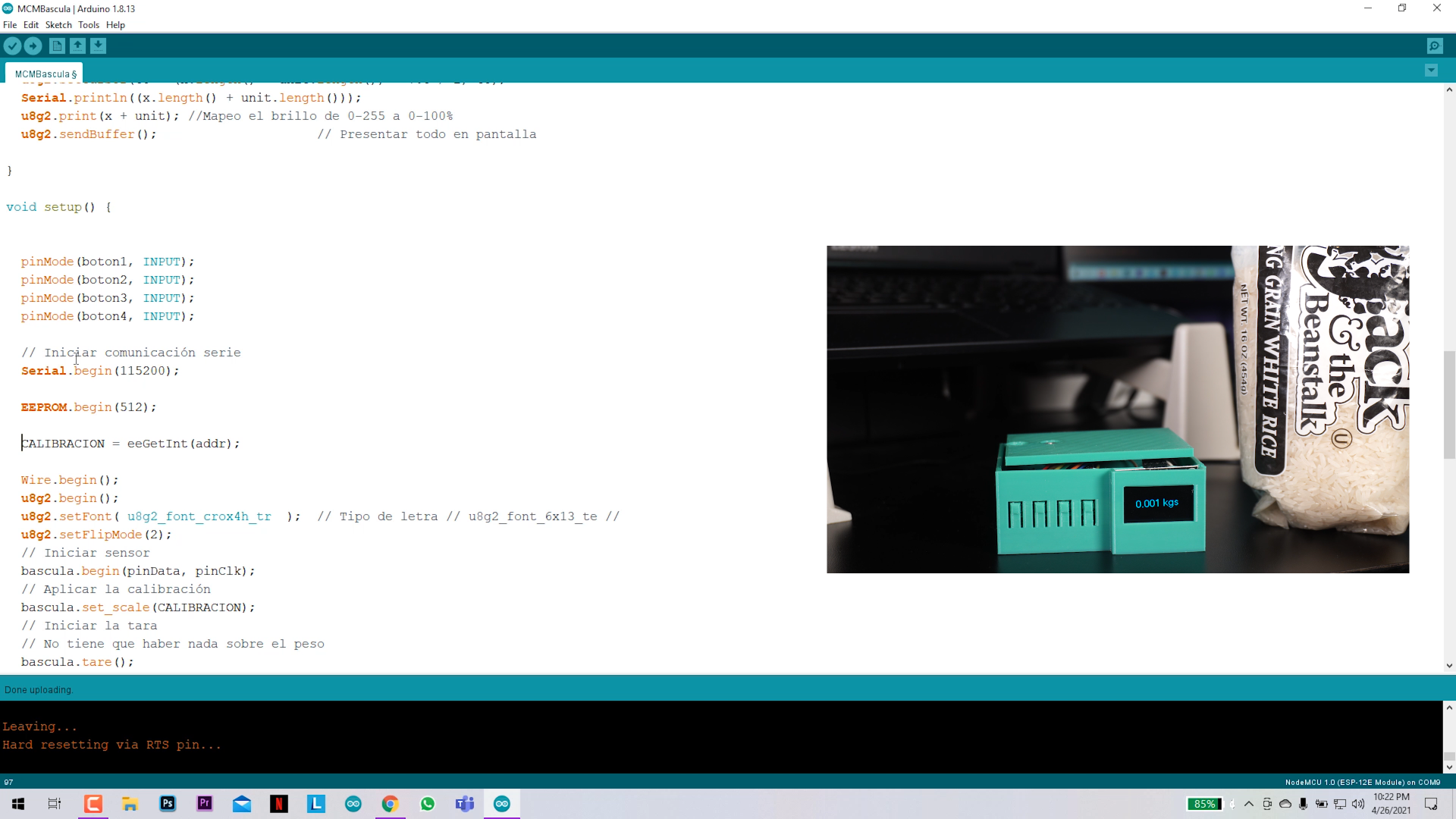 DIY Arduino Smart Digital Scale | ESP8266 + HX711 : 10 Steps (with ...