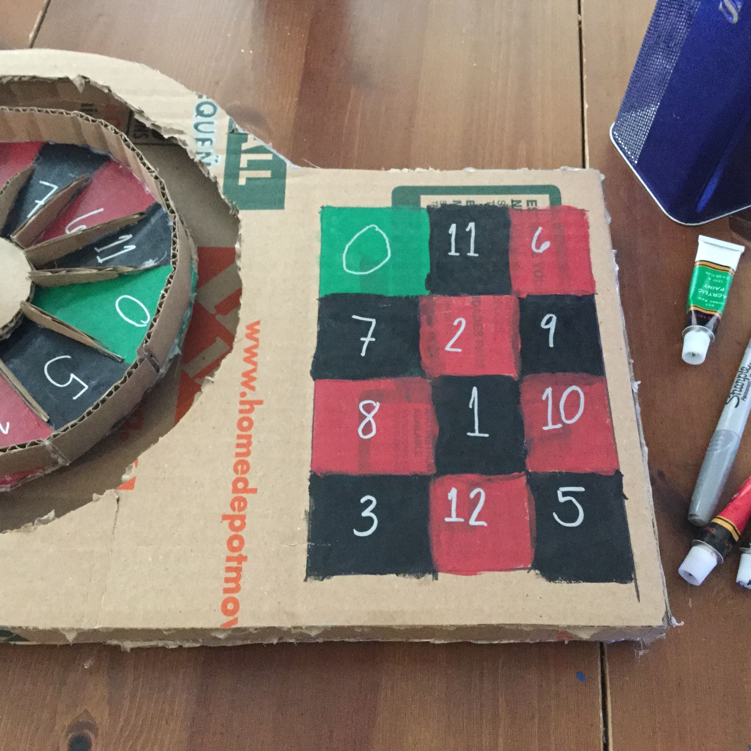 How to Make a Some What European Style Cardboard Roulette : 13 Steps ...