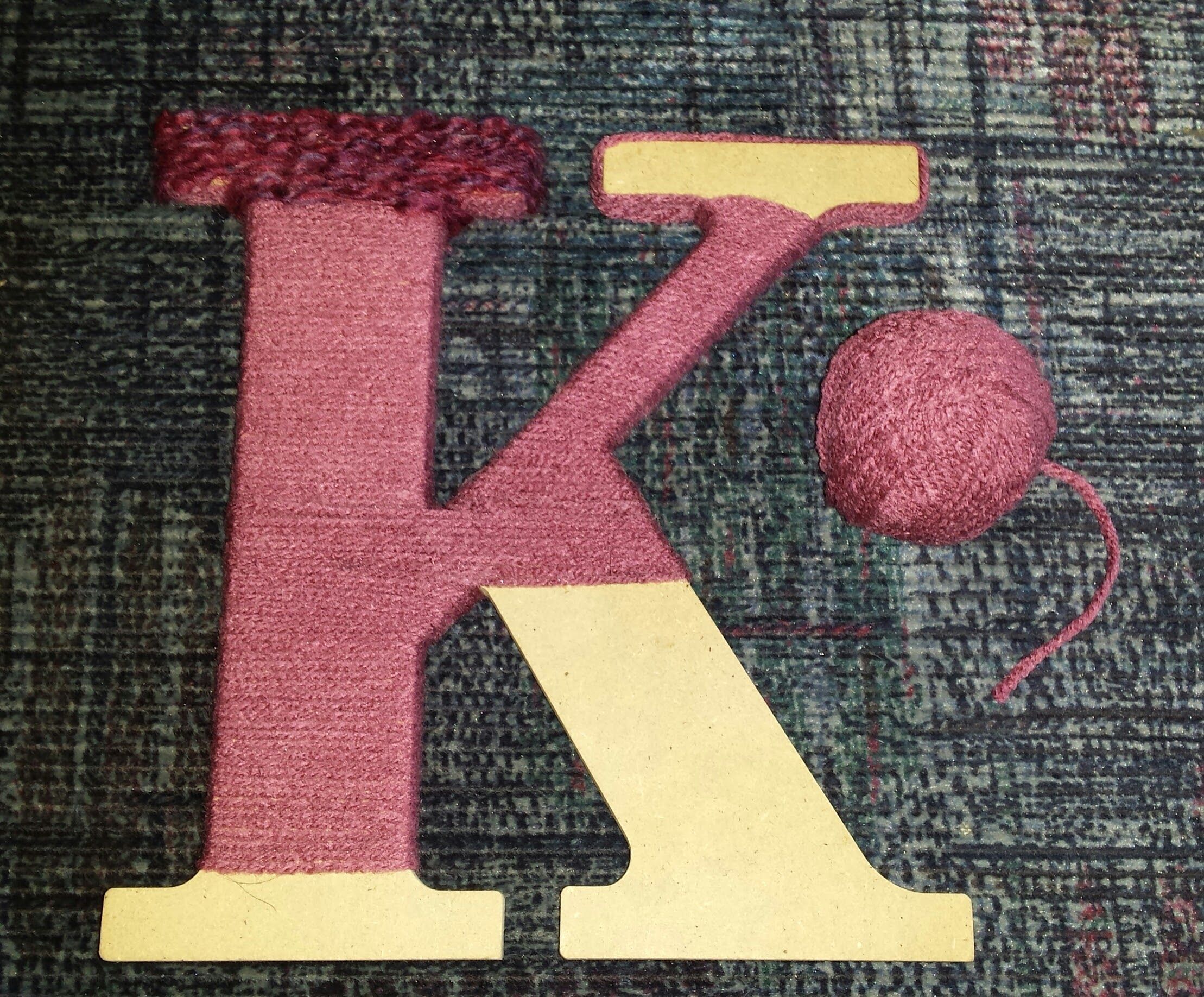 Yarn Wrapped Letter K : 5 Steps (with Pictures) - Instructables