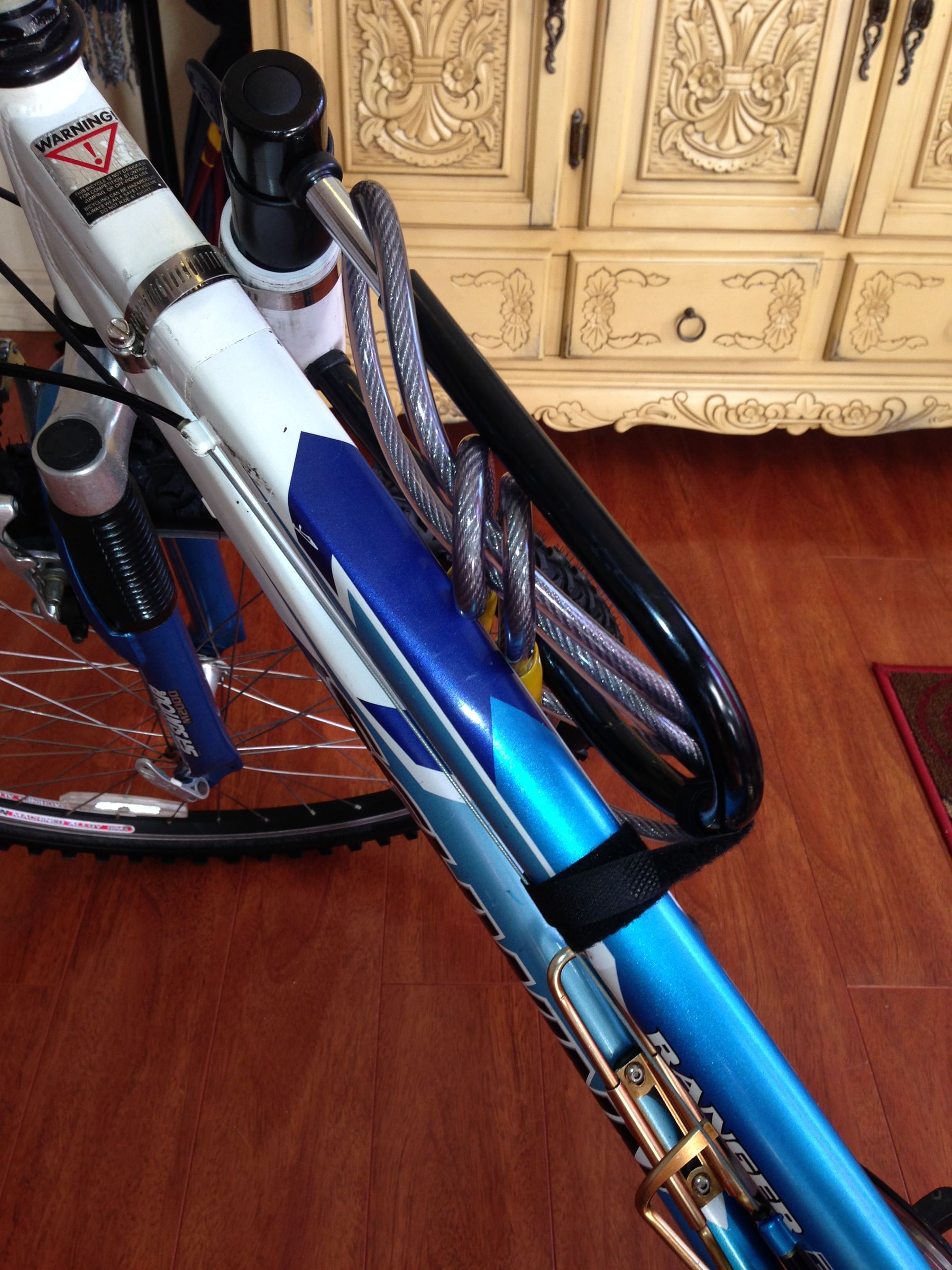 Mount a U-Lock on Women's Bike Frame : 6 Steps - Instructables
