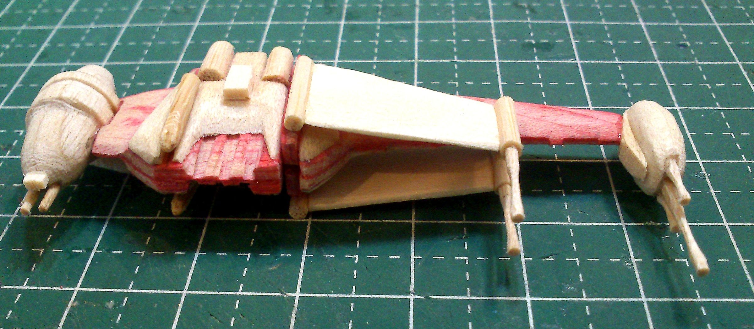 Mini B-Wing Popsicle Stick Model : 8 Steps (with Pictures) - Instructables