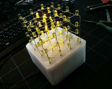 4x4x4 LED Cube (Arduino Uno) : 7 Steps (with Pictures) - Instructables