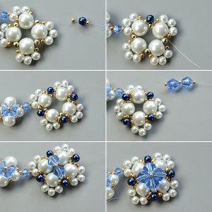 Detailed Tutorial on How to Make an Exquisite Pearl Bead Flower Pendant ...