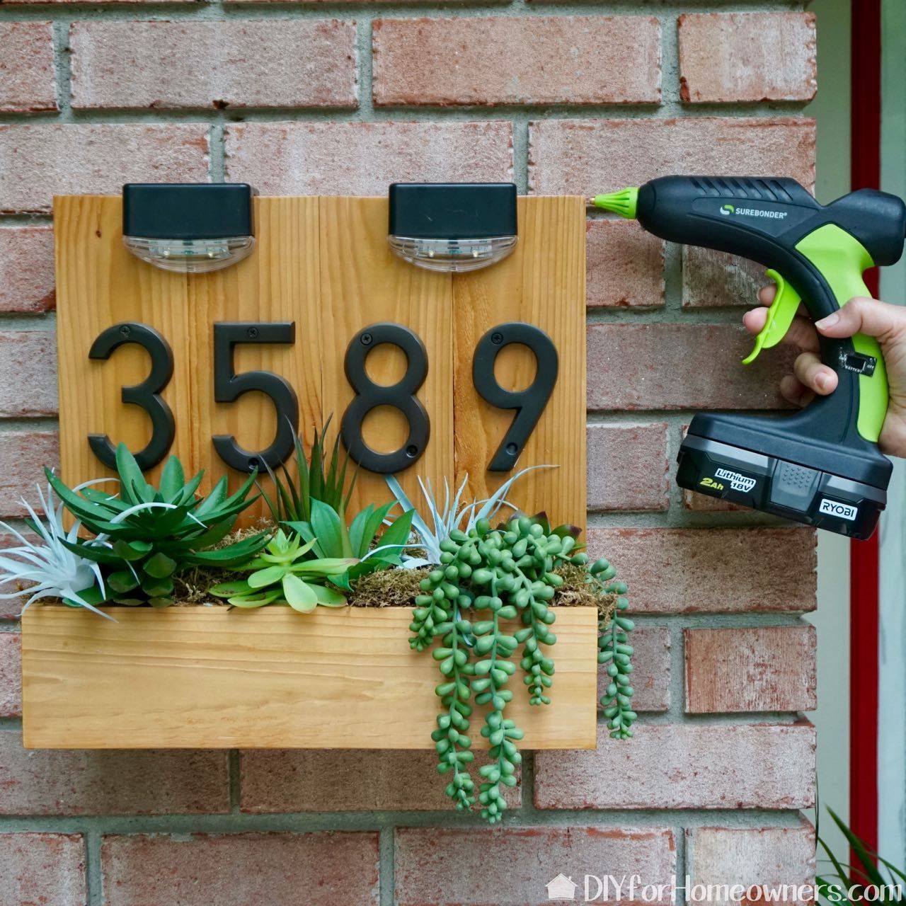 DIY House Address Sign Using Hot Glue : 7 Steps (with Pictures ...