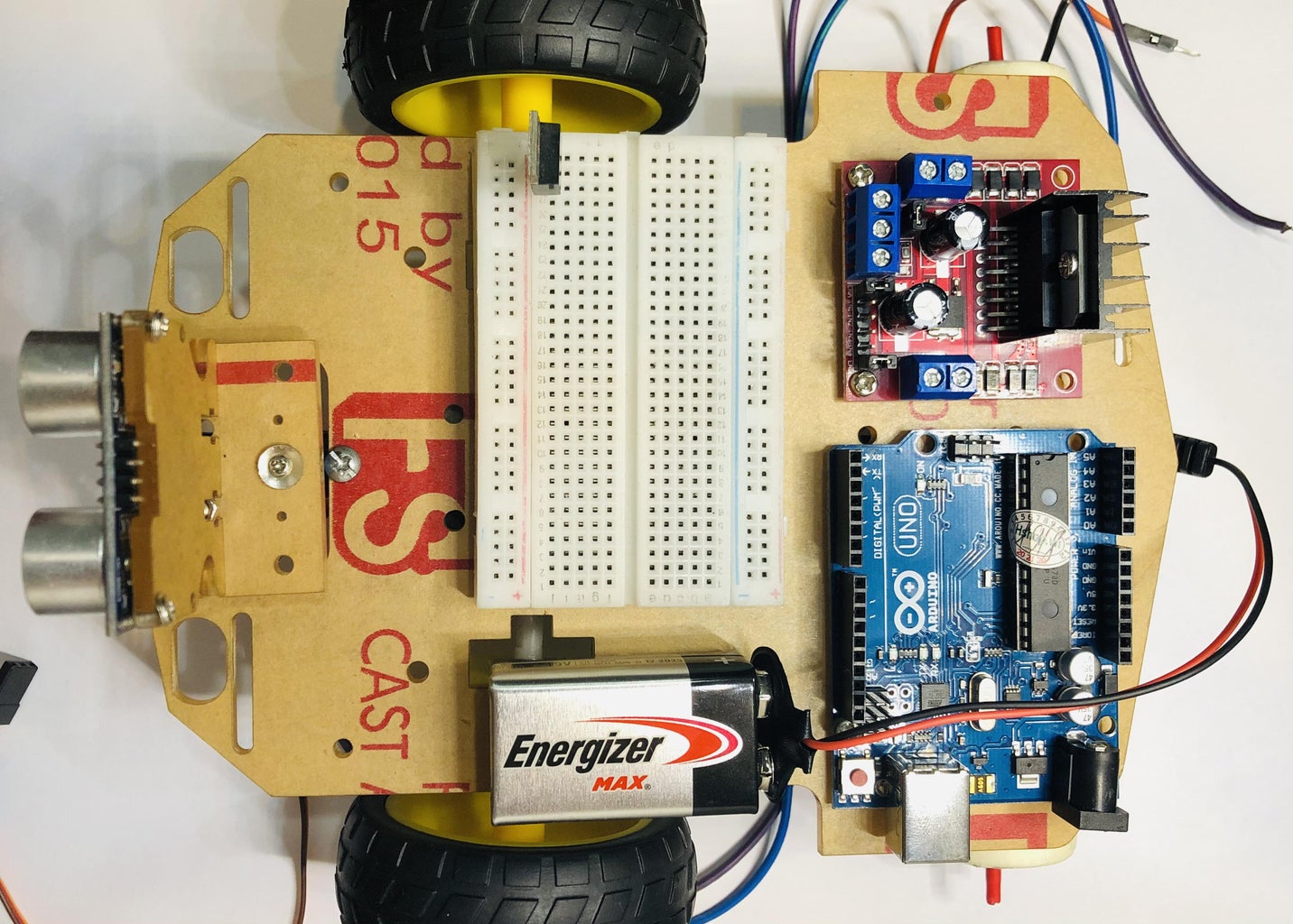 Arduino Obstacle Avoiding Robot Using An L298n Motor Driver 9 Steps