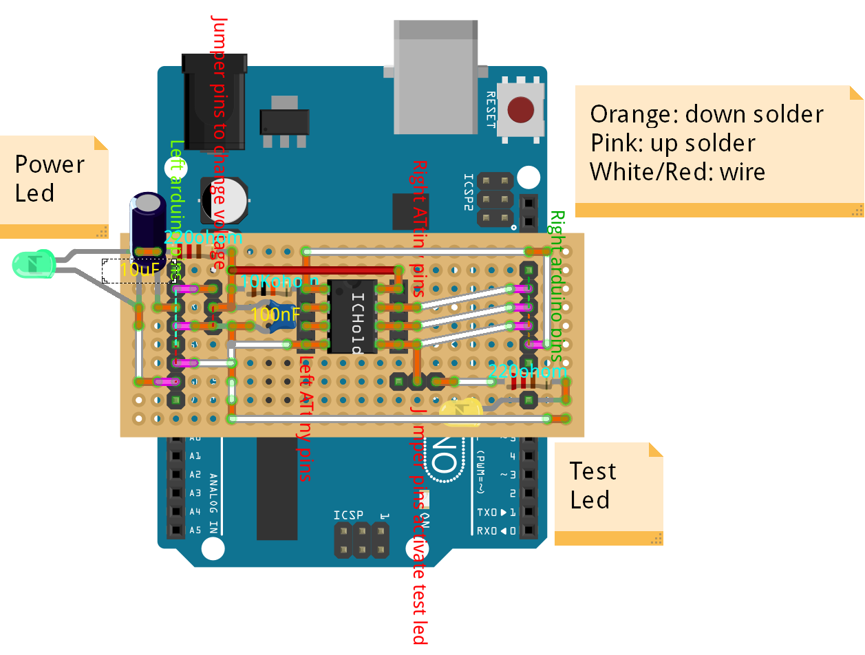 ATtiny Programmer Board (ArduinoUNO As ISP) : 19 Steps (with Pictures ...
