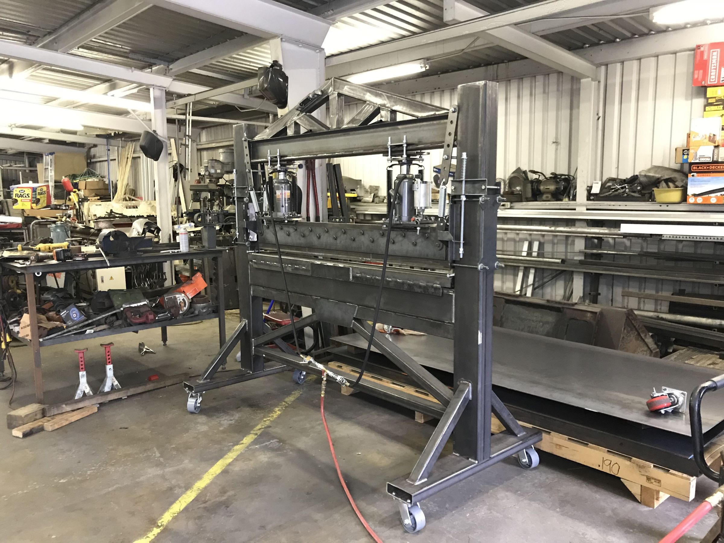 Building a 40 Ton Hydraulic Press Brake Machine : 21 Steps (with ...