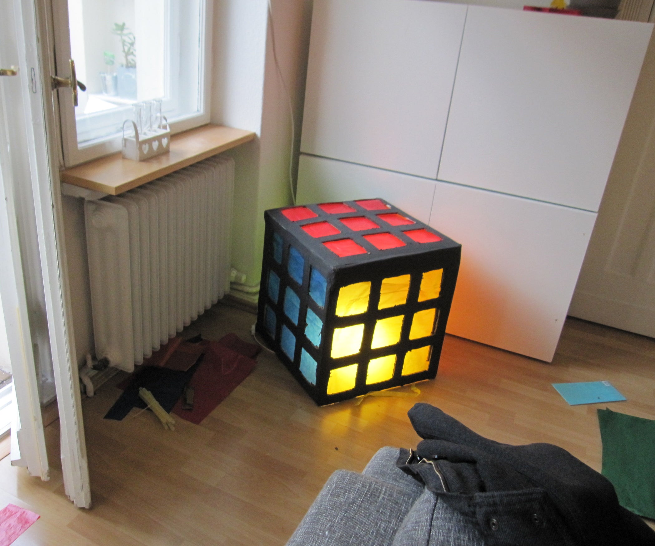 Rubiks Cube Lamp Shade 7 Steps With Pictures Instructables
