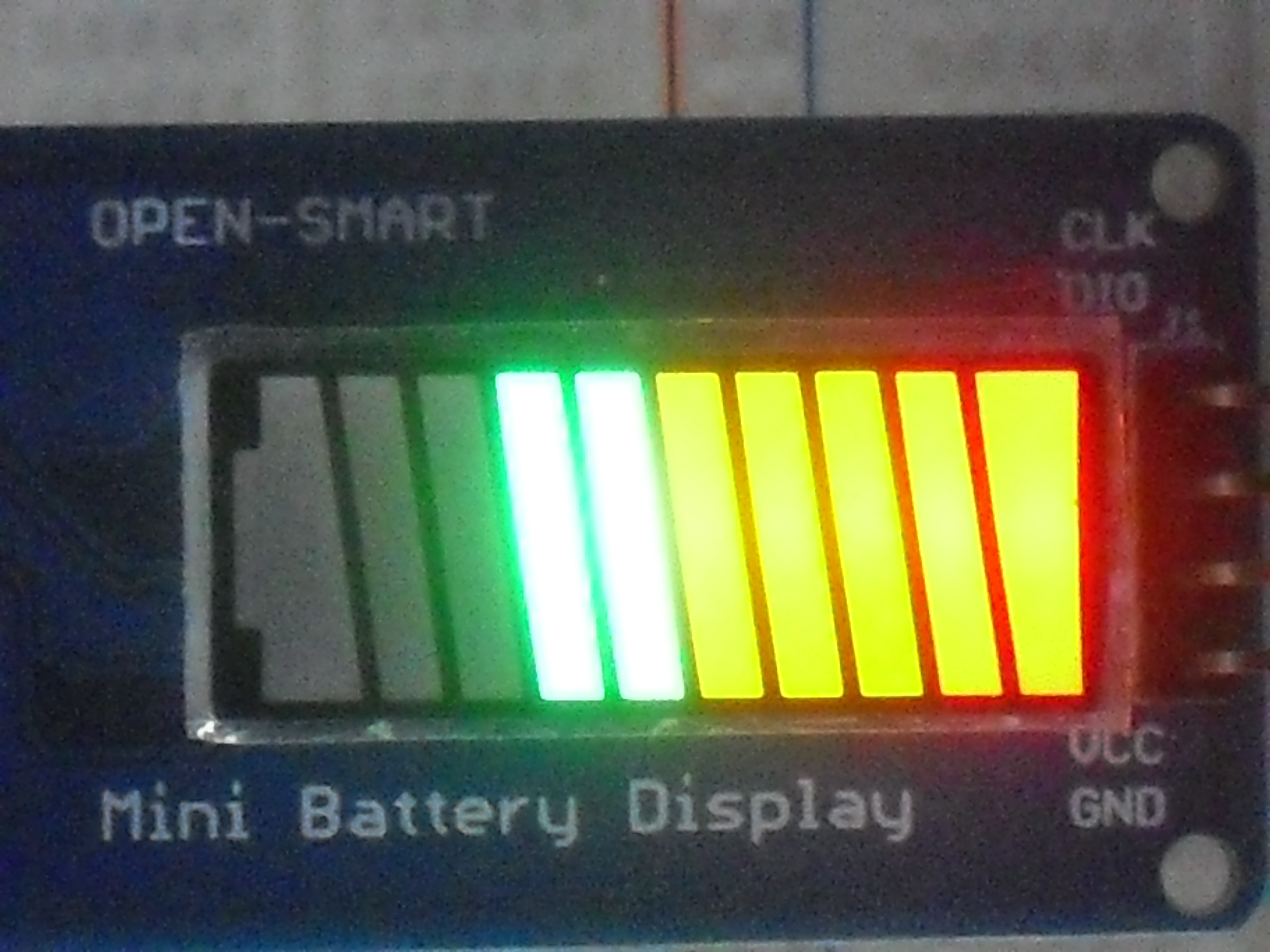 TM1651 Arduino Library and Examples for New Style 10 LED Color Battery ...