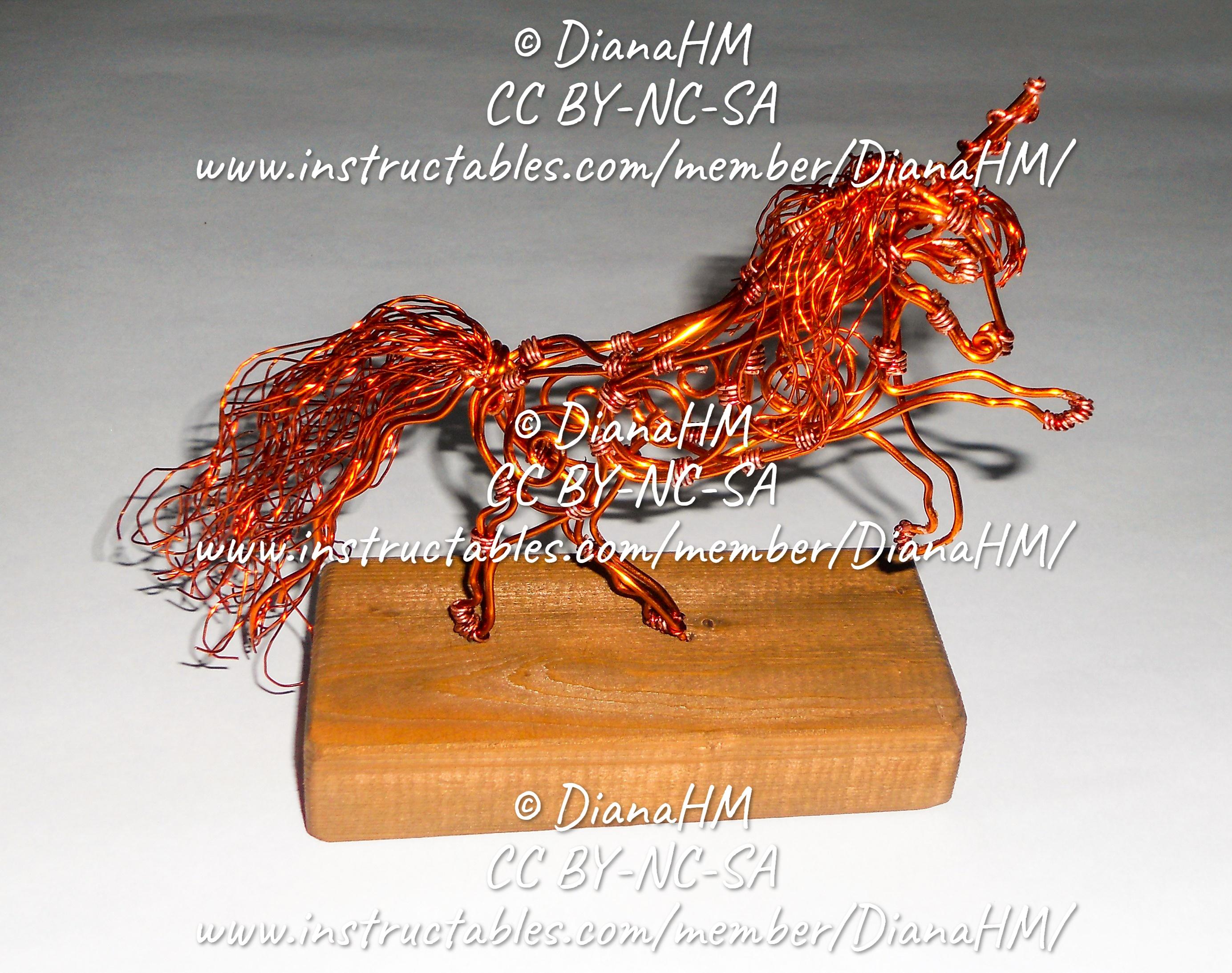 Copper Wire Unicorn Sculpture : 9 Steps (with Pictures) - Instructables