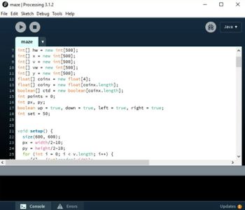 Processing Maze Game Using Arrays : 4 Steps - Instructables