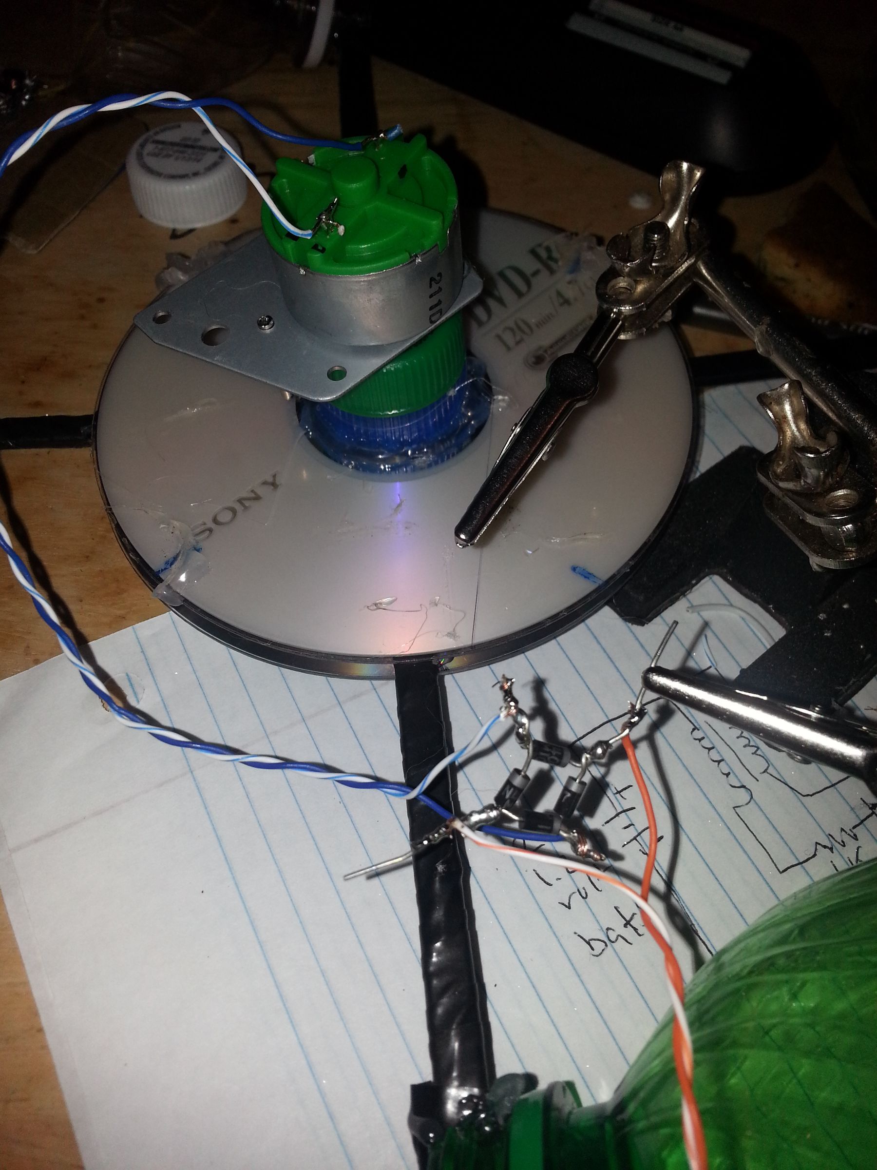 How to Make a Wind Generated Light Bulb. (wind Generator 2! Wind ...