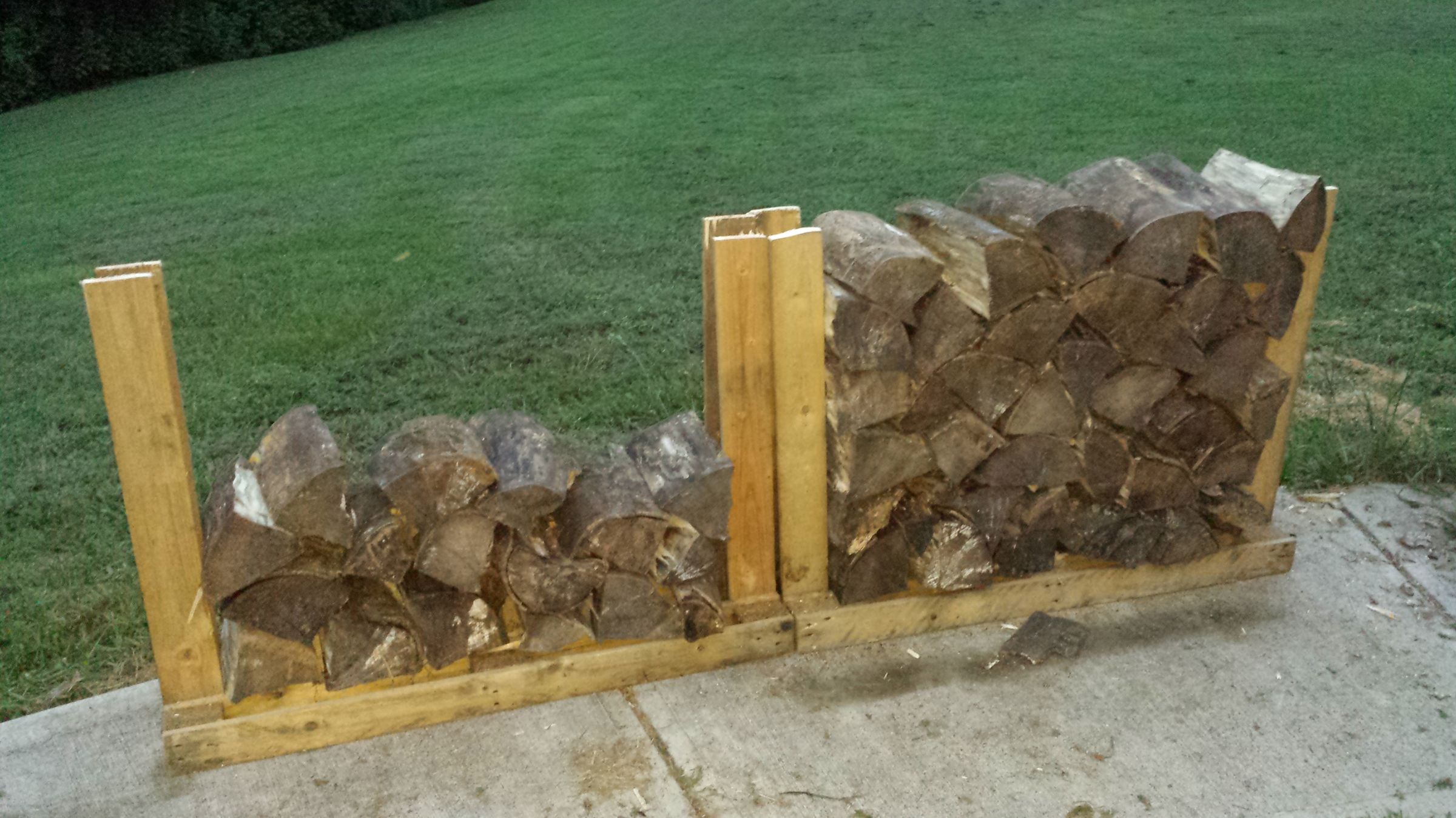 Firewood Storage Rack From a Pallets... Super Simple : 3 Steps ...