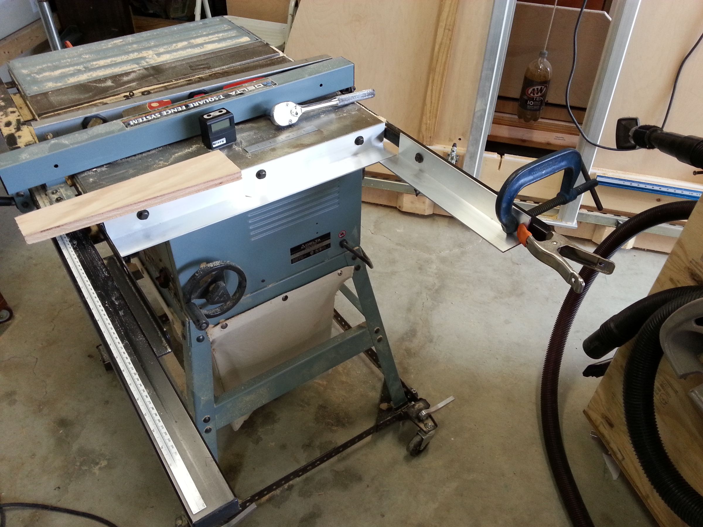 Add a Router Table With Dust Collector to Your Table Saw : 7 Steps ...
