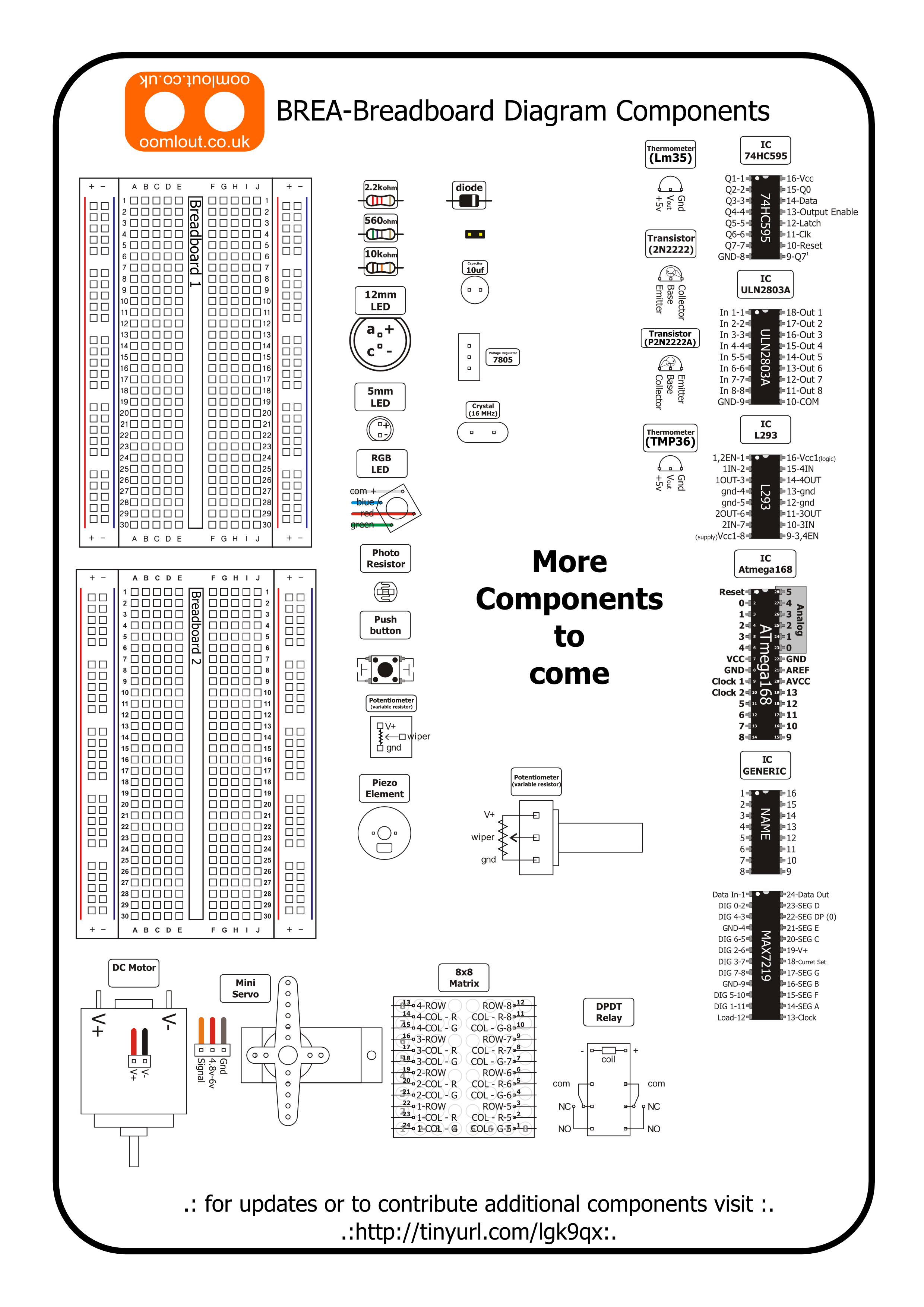 Solderless Breadboard Layout Sheets (plug and Play Electronics) : 3 ...