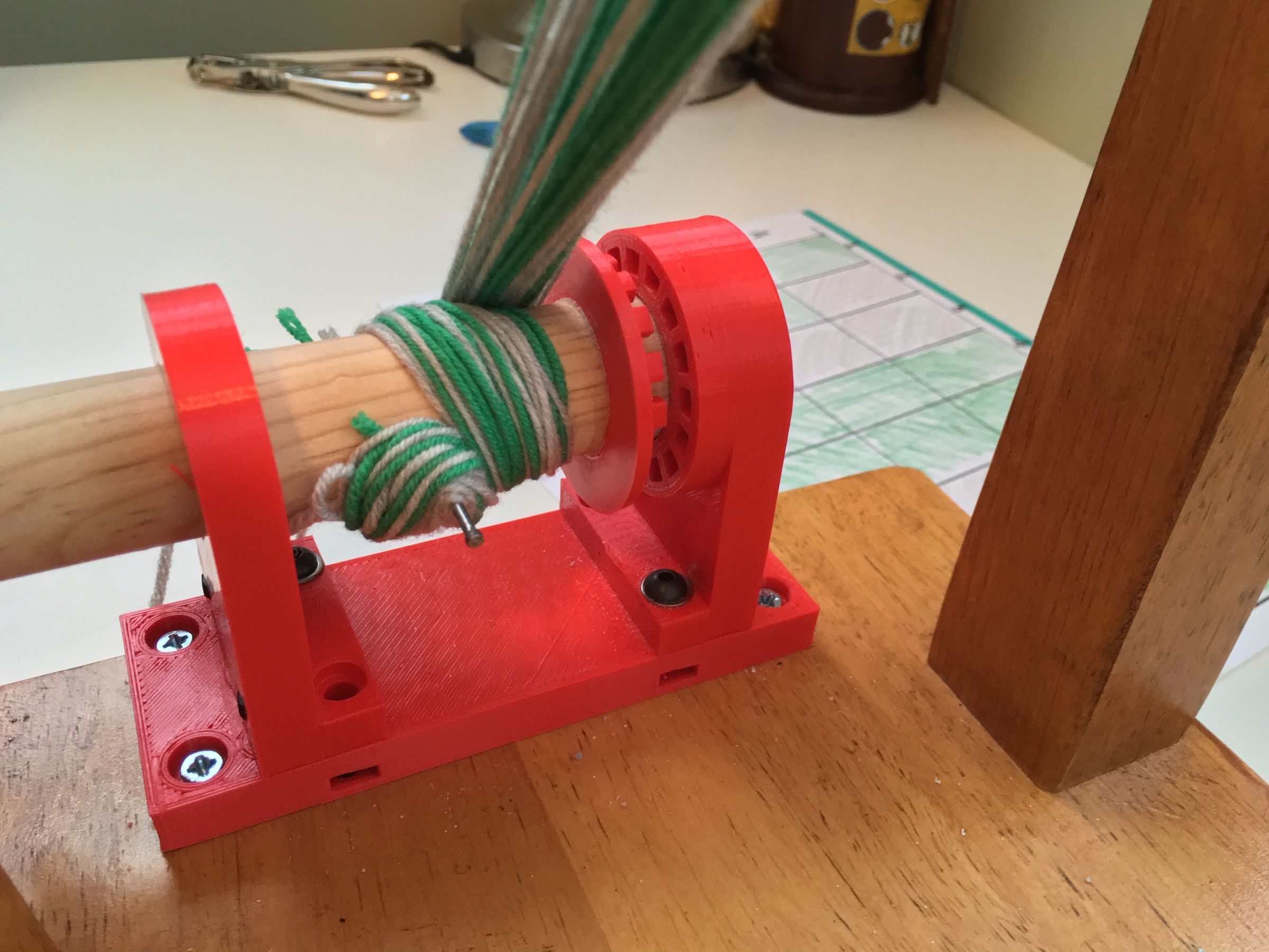 Tablet Weaving Loom Using a Wooden Stool : 7 Steps (with Pictures ...