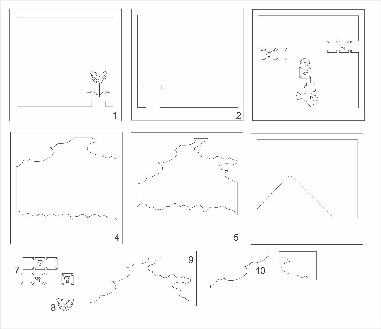 Super Mario Papercut Frame : 5 Steps (with Pictures) - Instructables