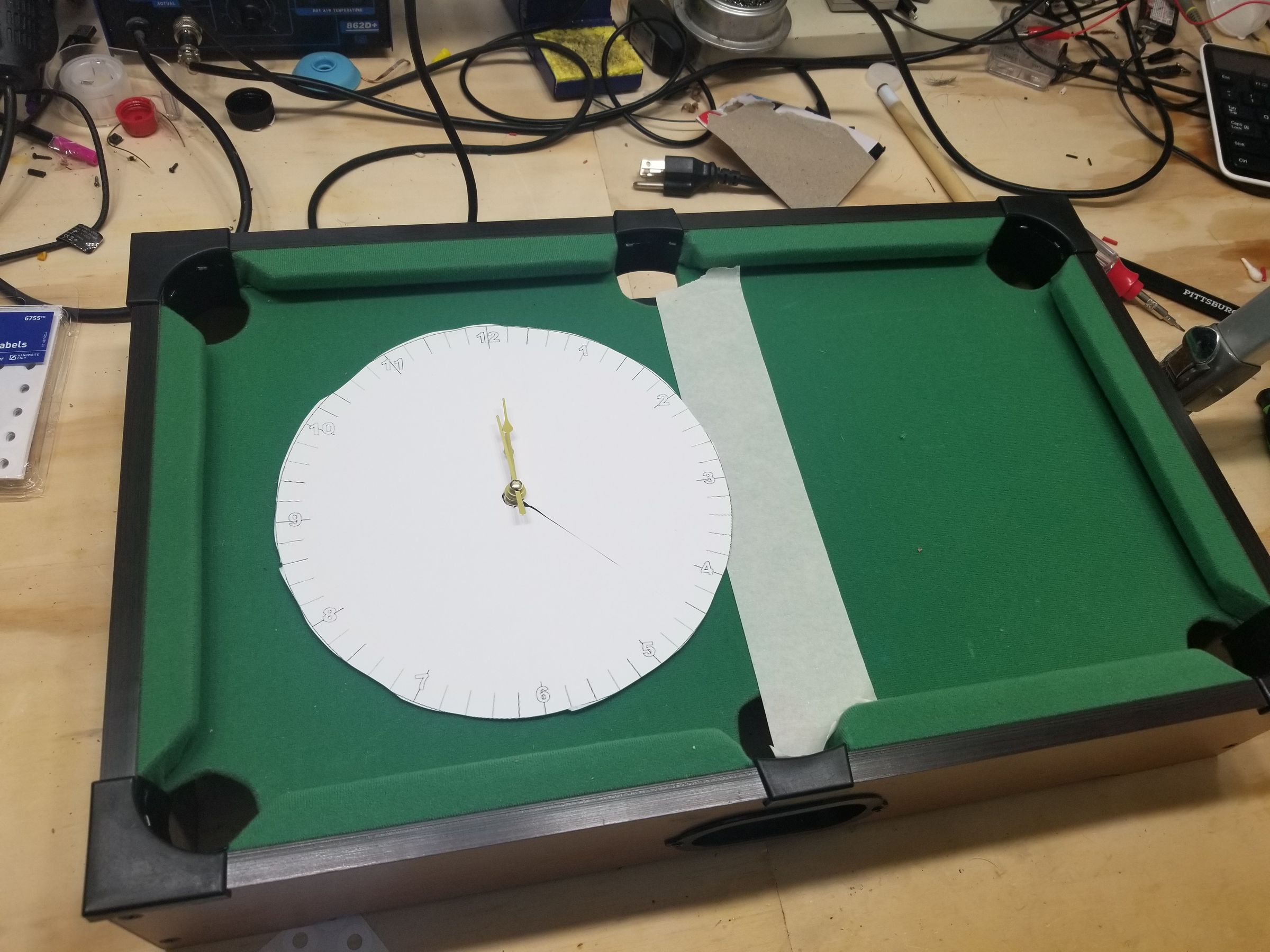 EASY DIY POOL TABLE CLOCK : 6 Steps (with Pictures) - Instructables