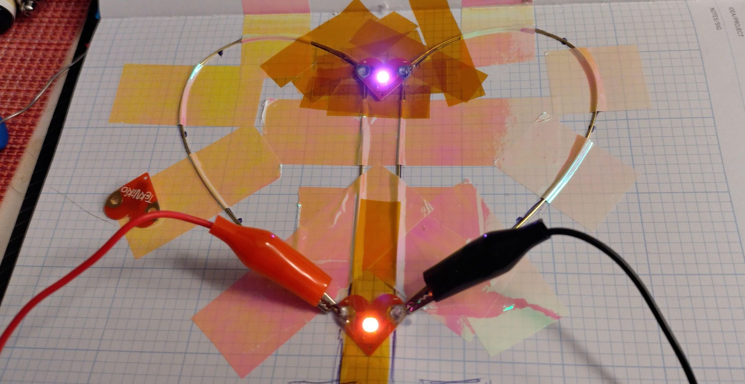 Heart-shaped LED Freeform Circuit : 14 Steps (with Pictures ...