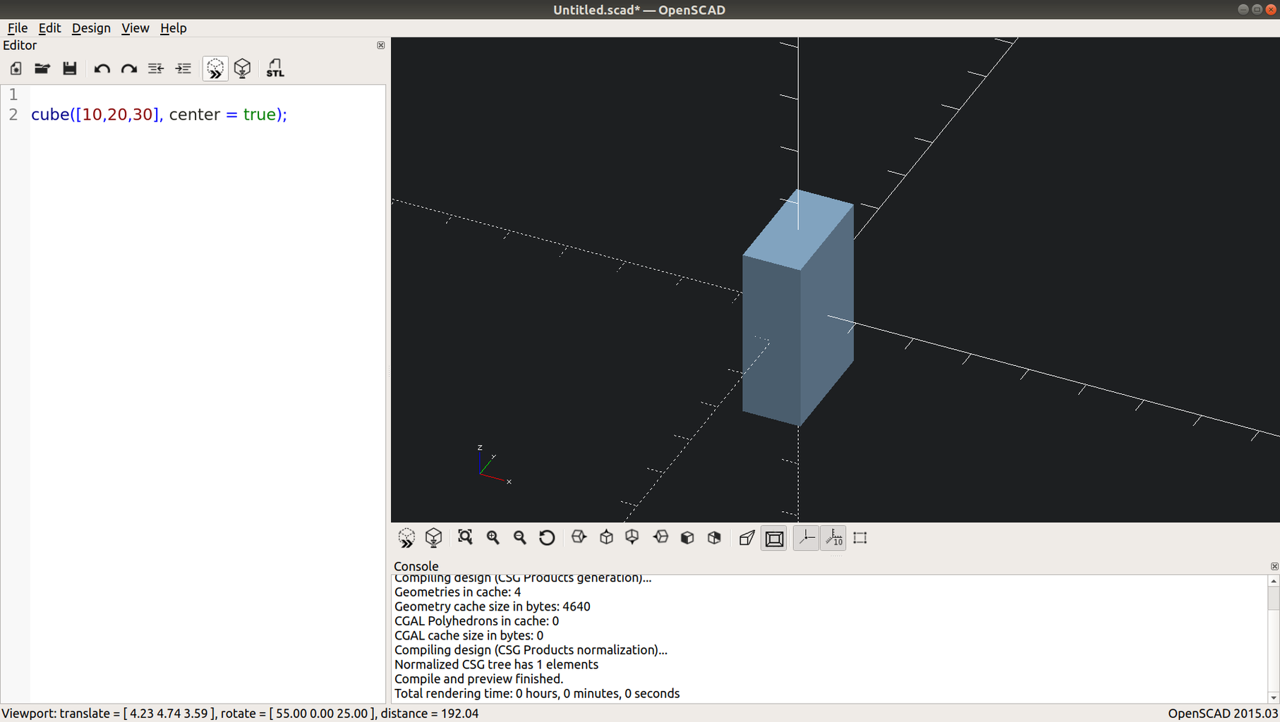 Openscad Introduction And Notes 7 Steps Instructables