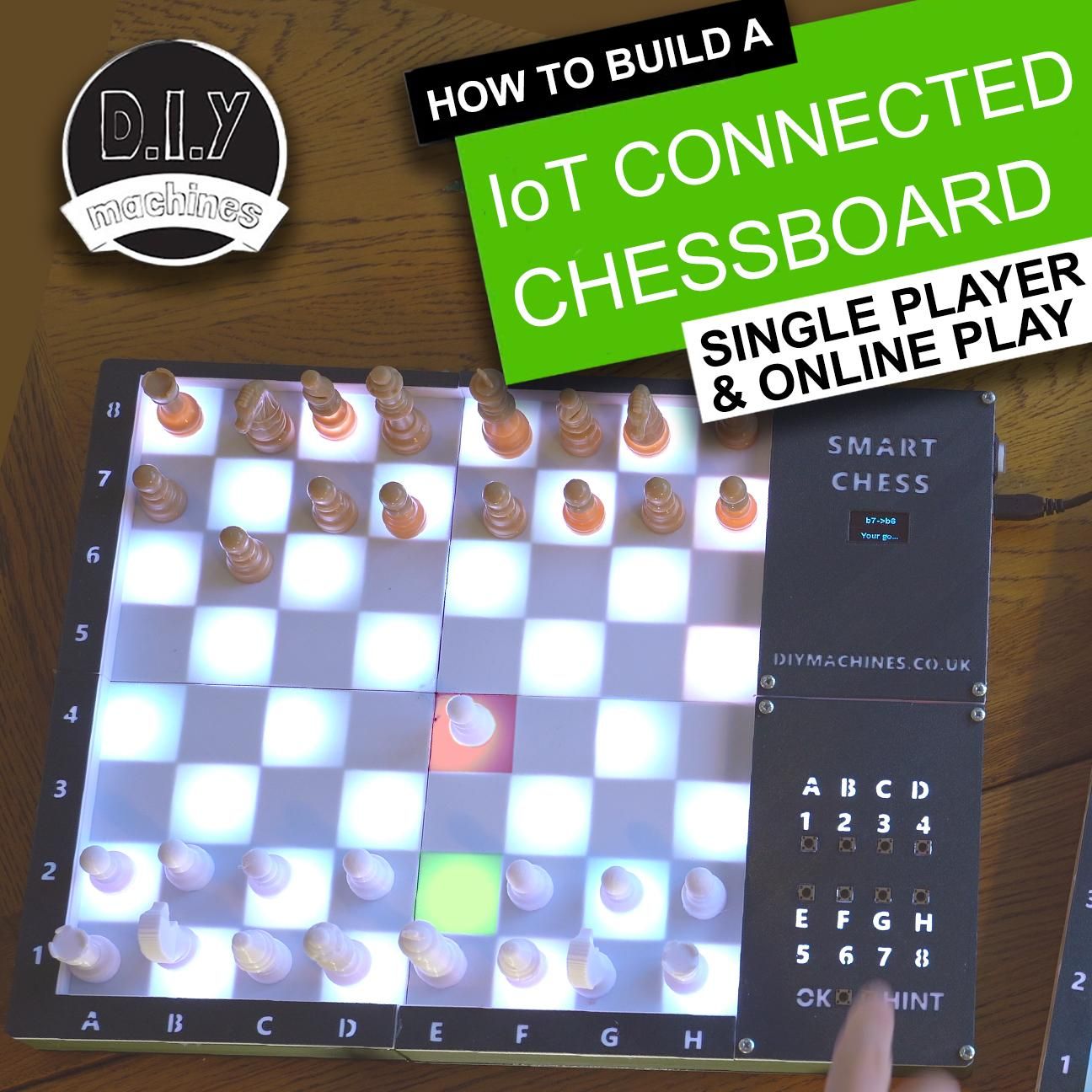 DIY Super Smart Chessboard | Play Online or Against Raspberry Pi : 34 ...
