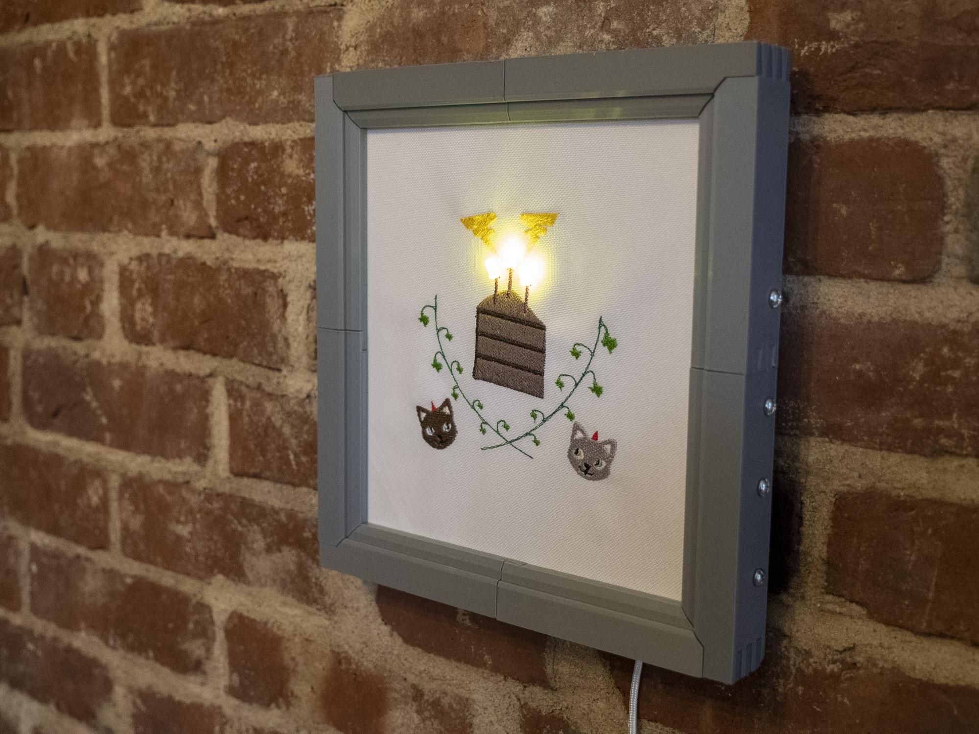 Birthday Machine Embroidery With LEDs : 6 Steps (with Pictures ...