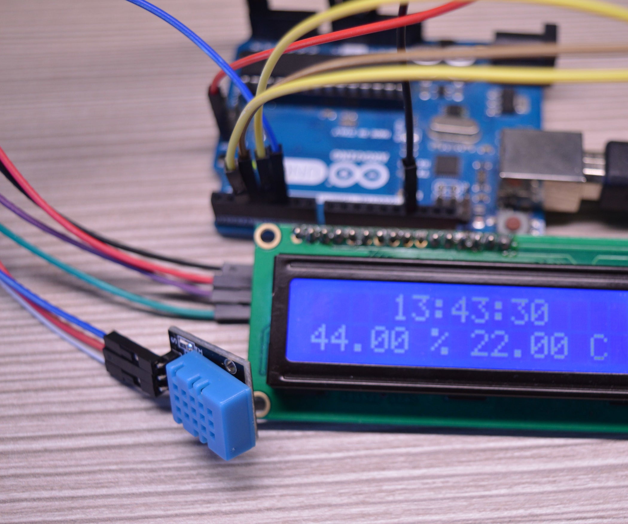 Arduino Weather Station Dht 11 6 Steps Instructables