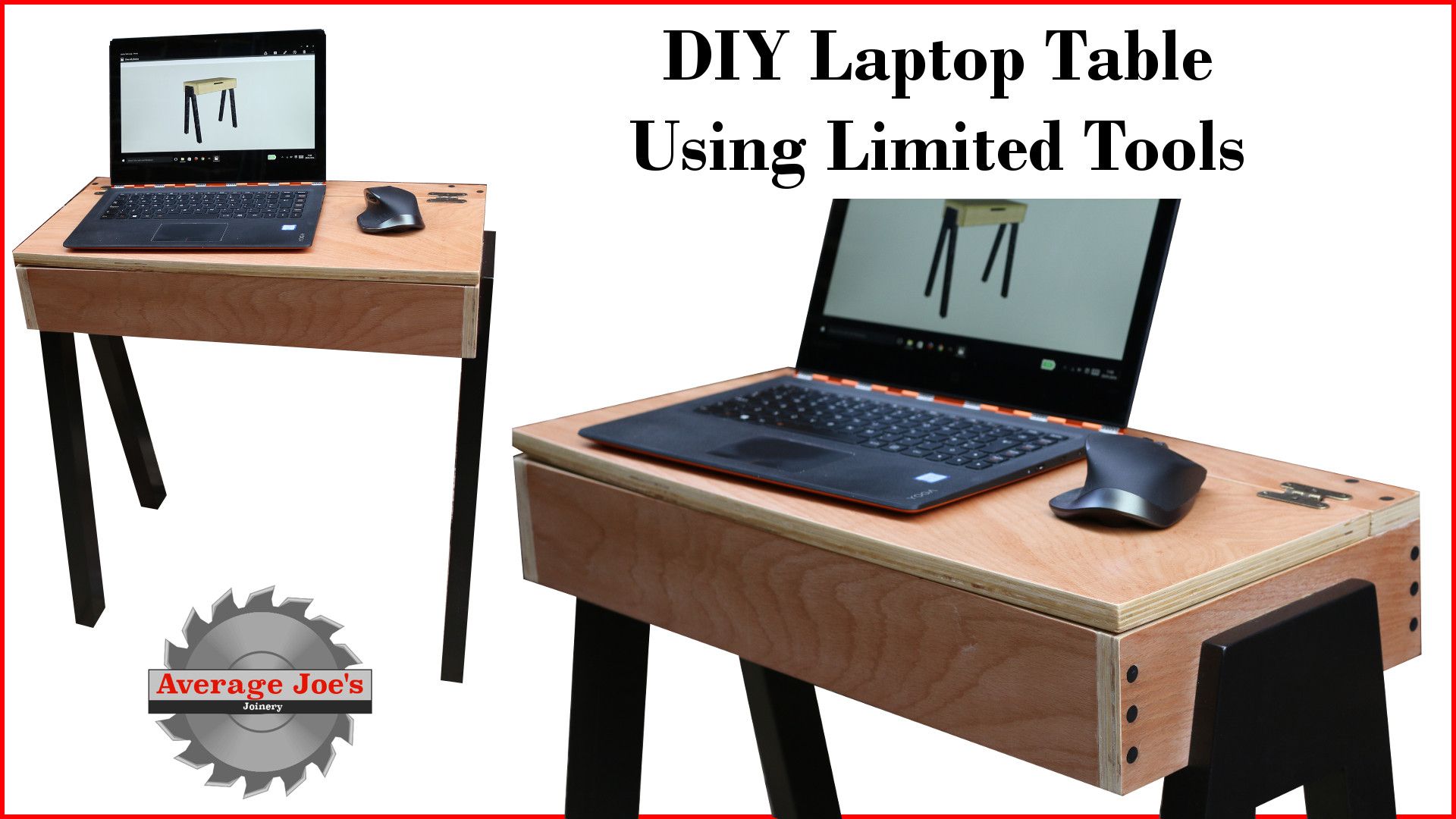 DIY Laptop Table - Using Limited Tools & Plywood : 7 Steps (with ...