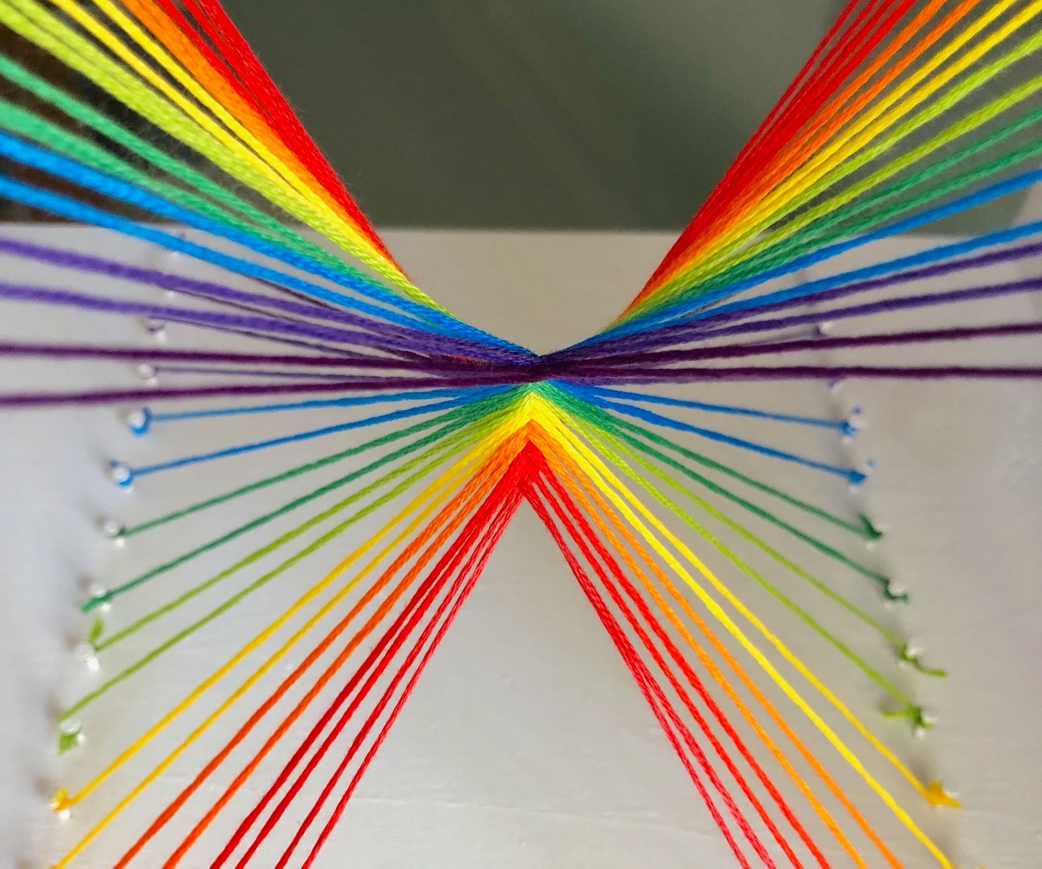 Rainbow String Art : 5 Steps (with Pictures) - Instructables