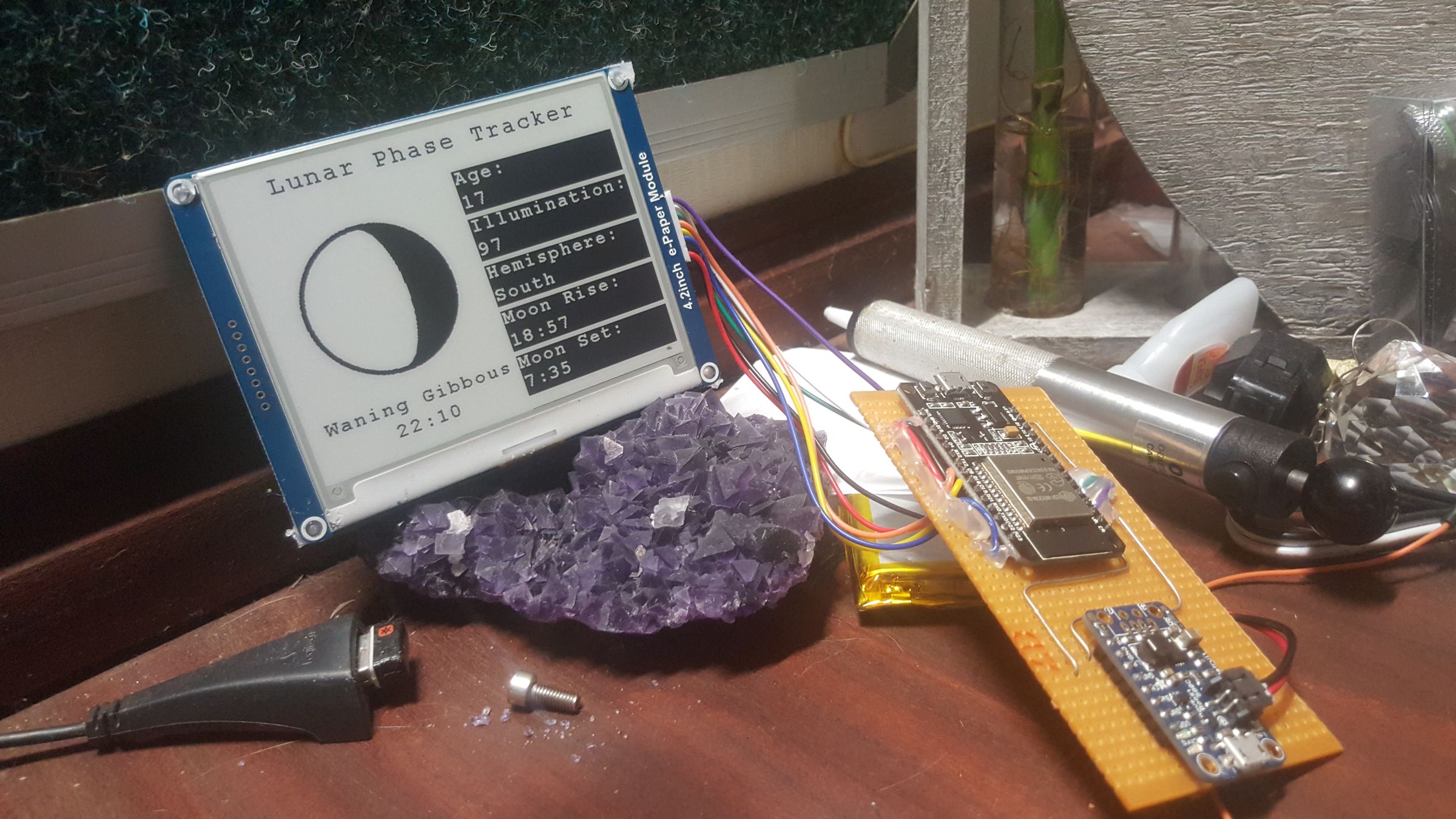 Wireless Lunar Phase Tracker : 6 Steps (with Pictures) - Instructables