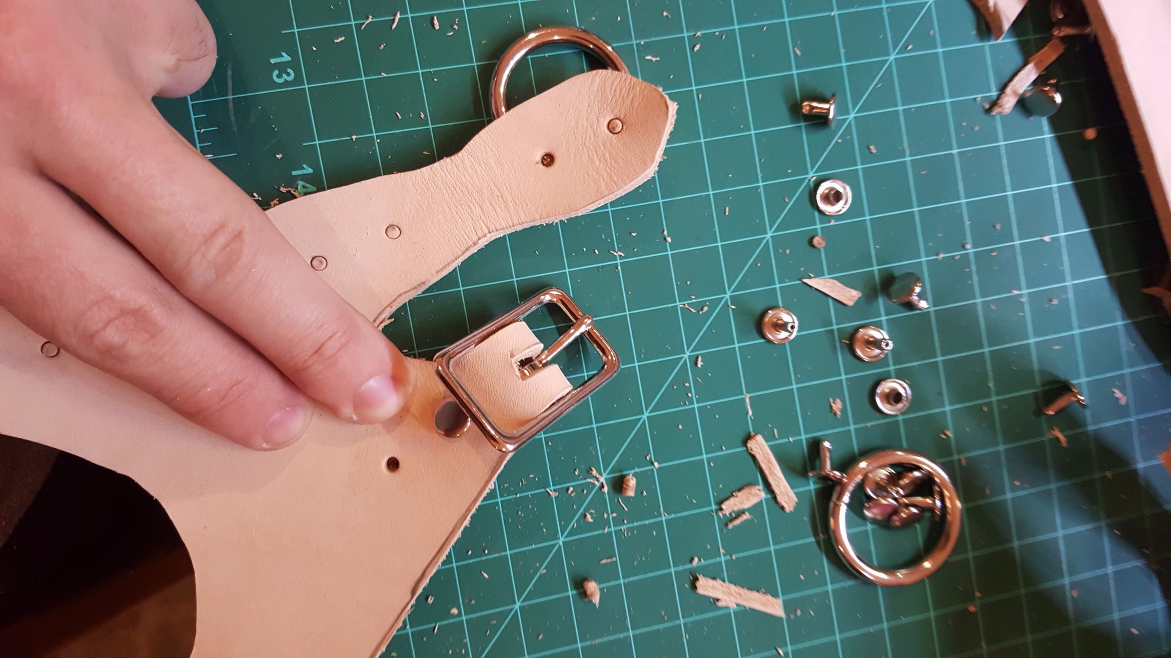 Making a Custom Leather Dog Harness : 17 Steps (with Pictures ...