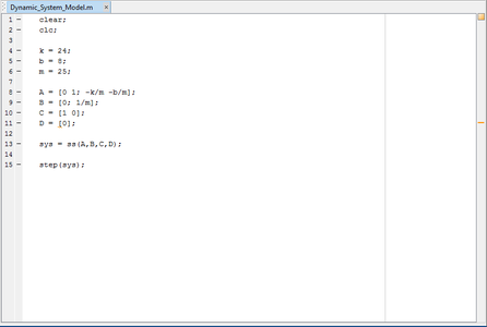 How to Model a Simple Spring-Mass-Damper Dynamic System in Matlab : 12 ...