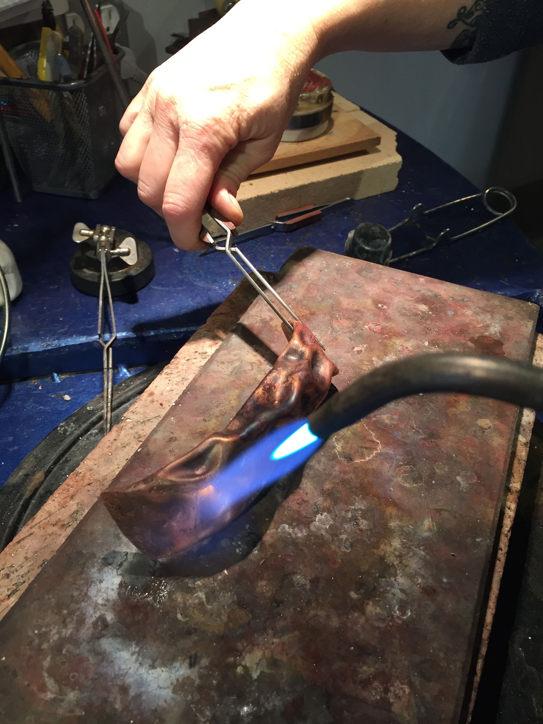 Forged Repurposed Copper Pipe Cuff : 6 Steps (with Pictures ...