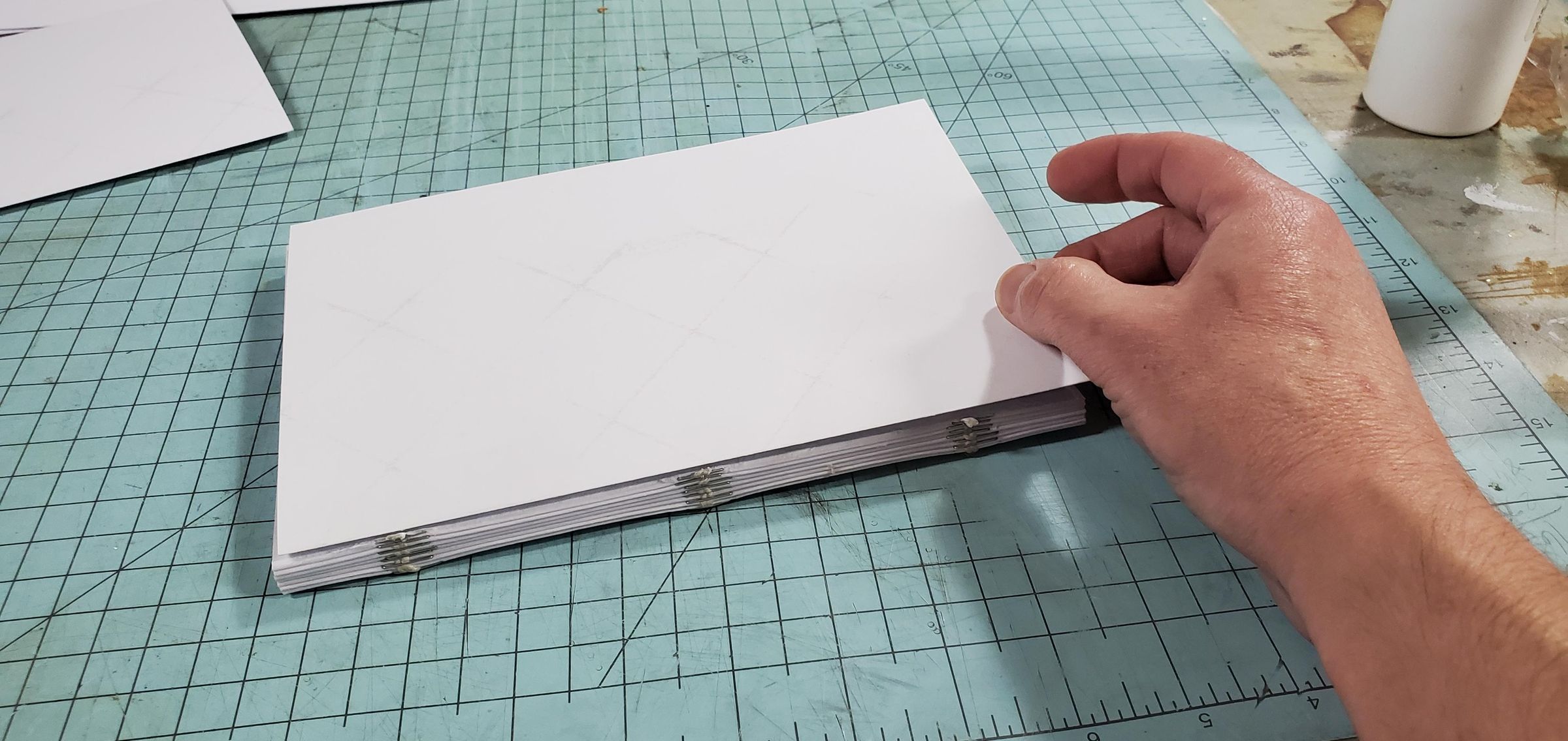 No Sew Book Binding - Easier Way to Make a Sketch Book? : 21 Steps ...