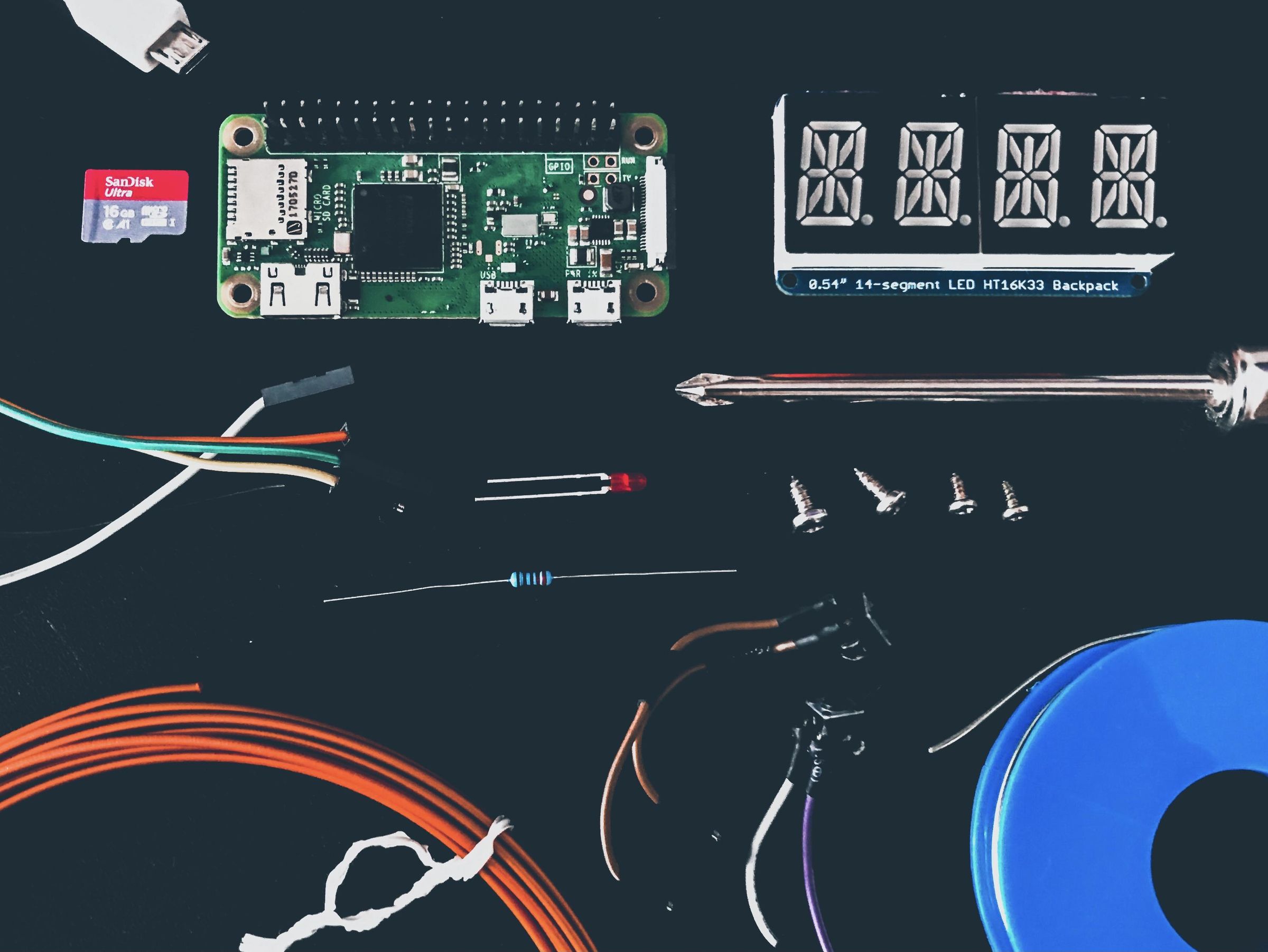 Retro Digital Clock W/ Raspberry Pi Zero : 6 Steps (with Pictures ...