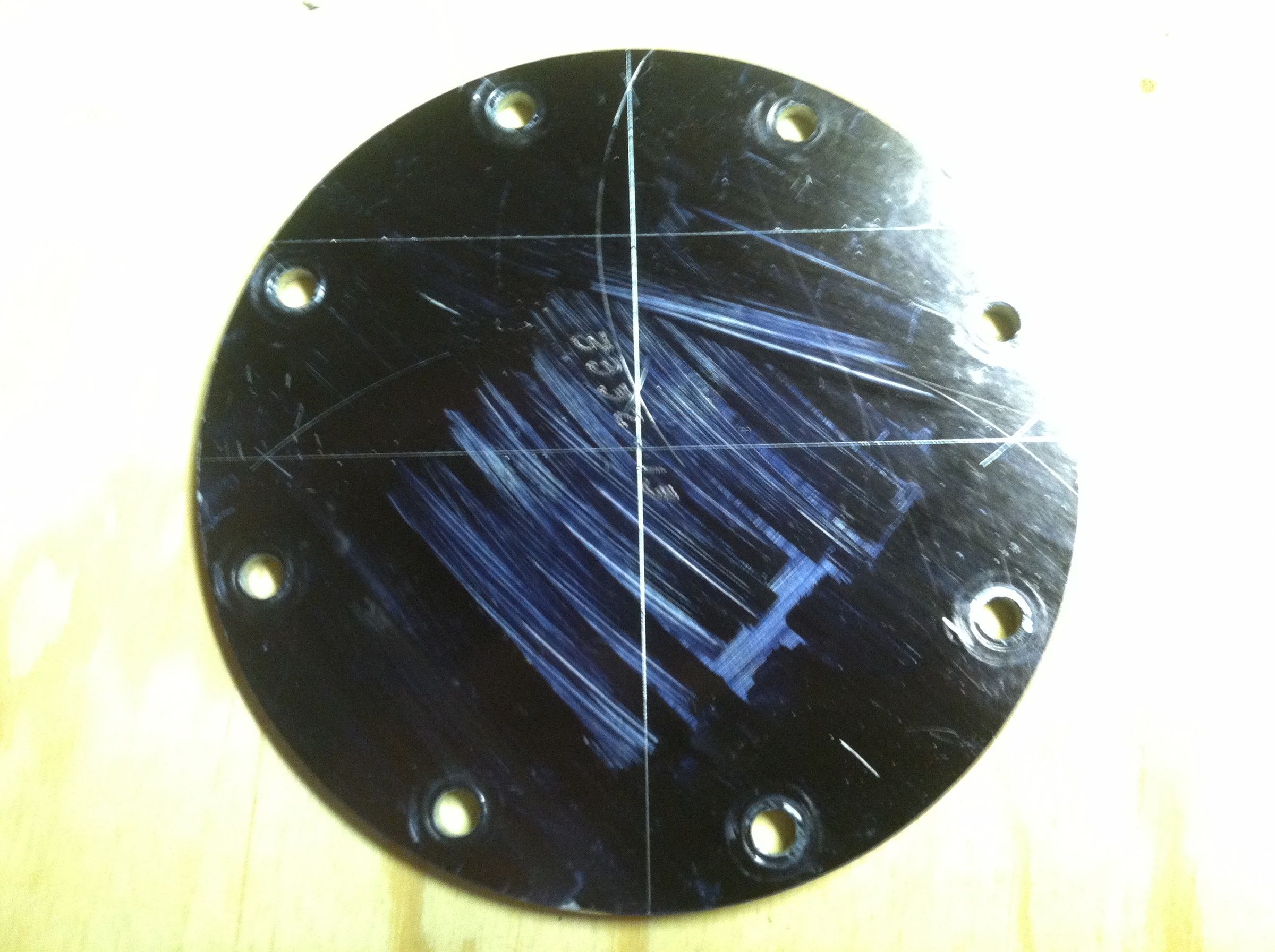 How to Find the Center of a Round Plate (and Drill a Bolt Hole Circle ...