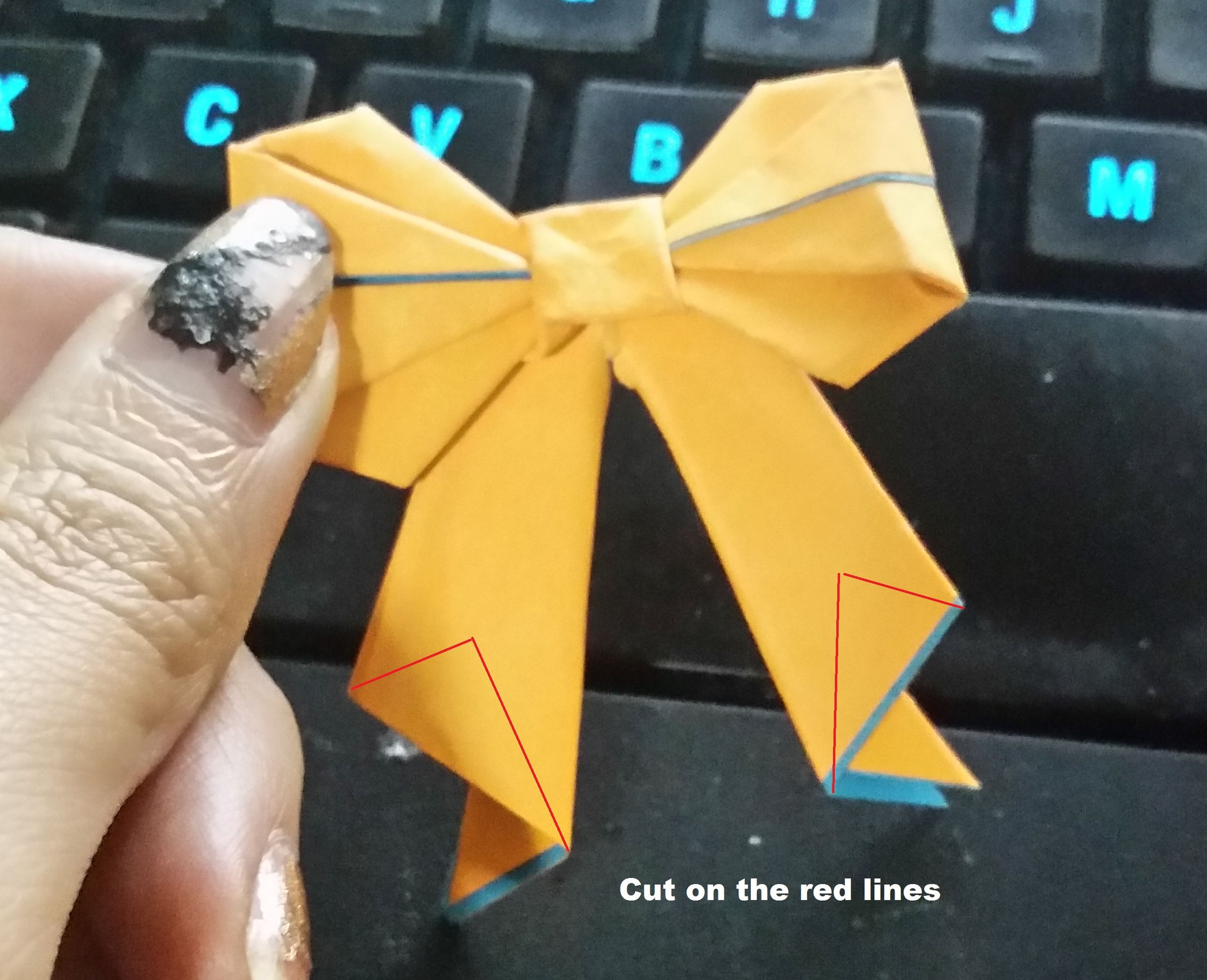 Origami Paper Bow : 10 Steps - Instructables