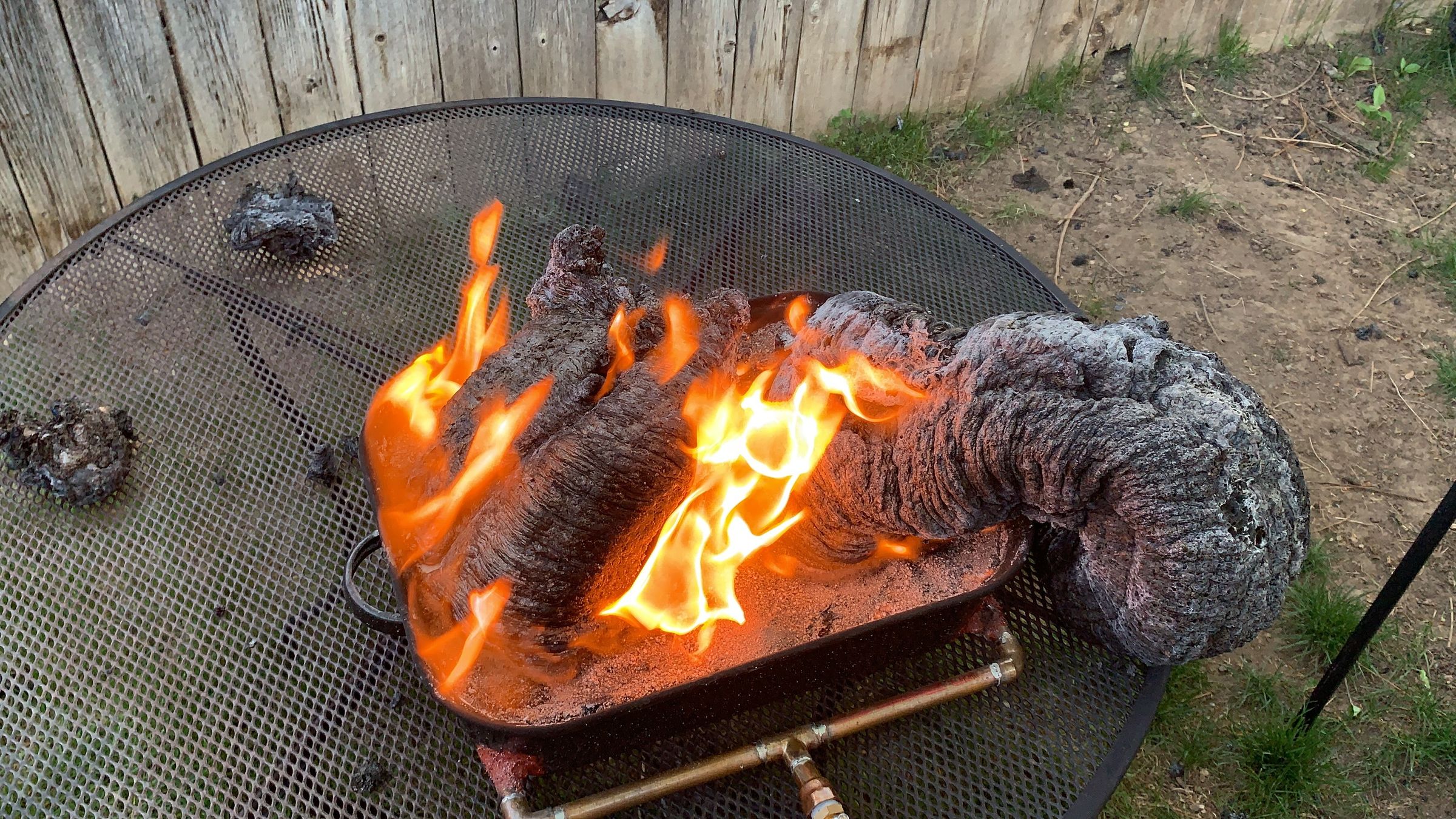 Fire Snakes in Liquid Sand Gas Fire! : 8 Steps (with Pictures ...
