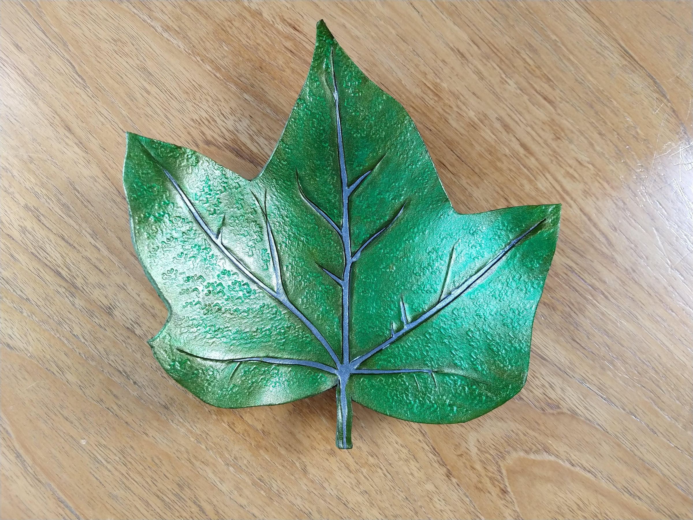Leather Ivy Leaf Coin / Jewellery Tray : 16 Steps (with Pictures ...