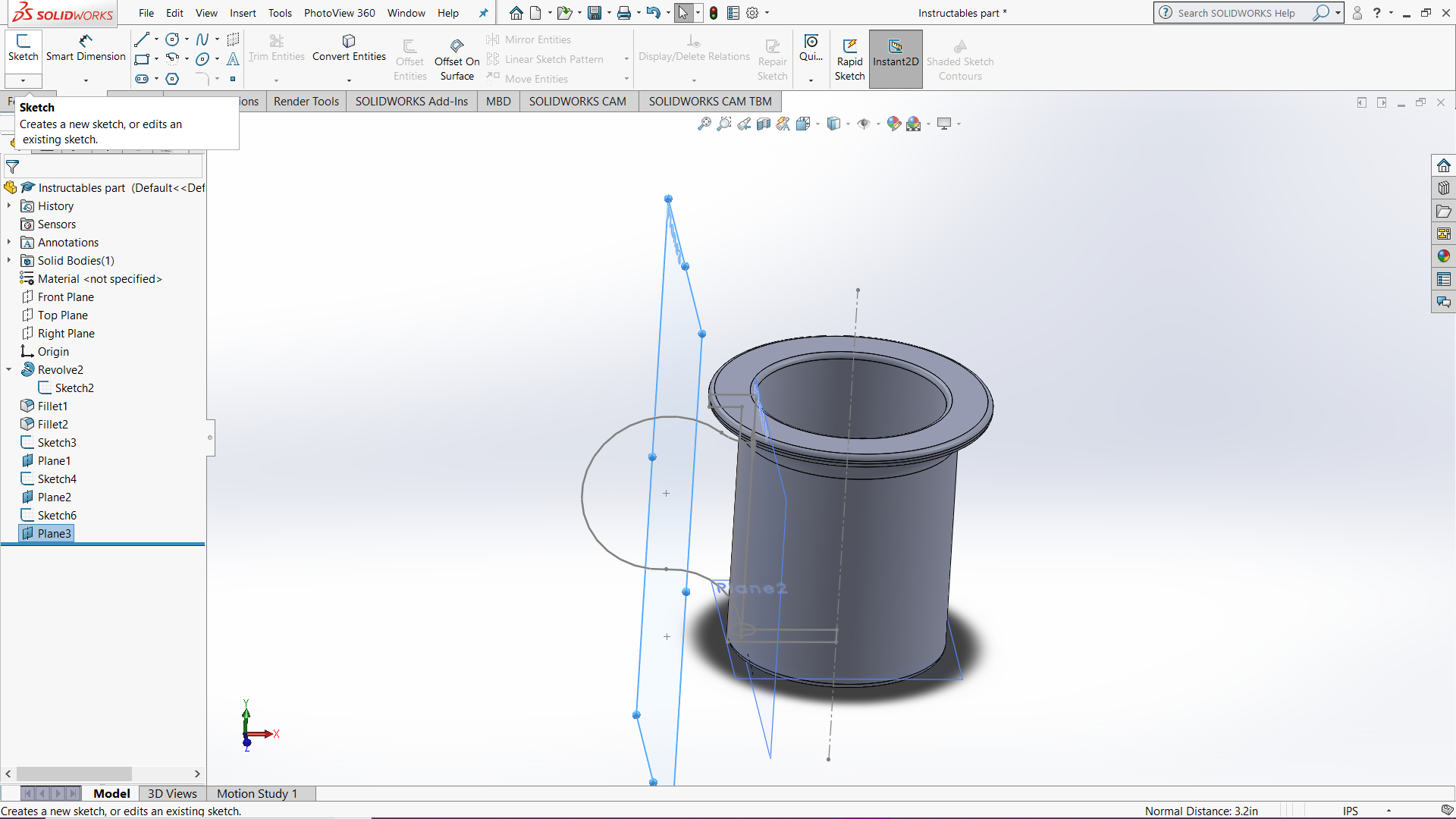 Differentiating Between the Sweep and Loft Commands on Solidworks 2020 : 3 Steps - Instructables